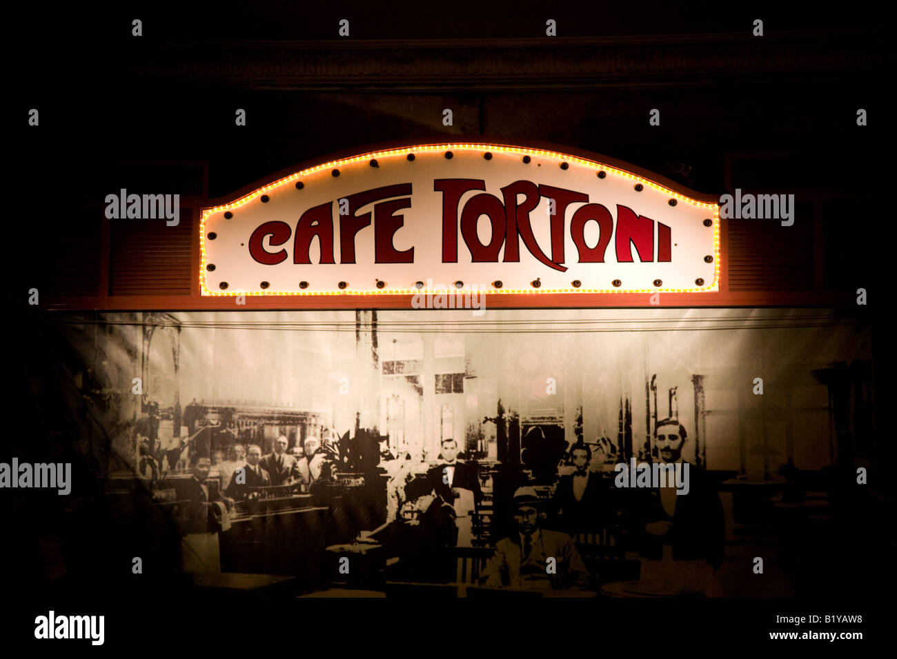 Cafe Tortoni Sign High Resolution Stock Photography and Images - Alamy