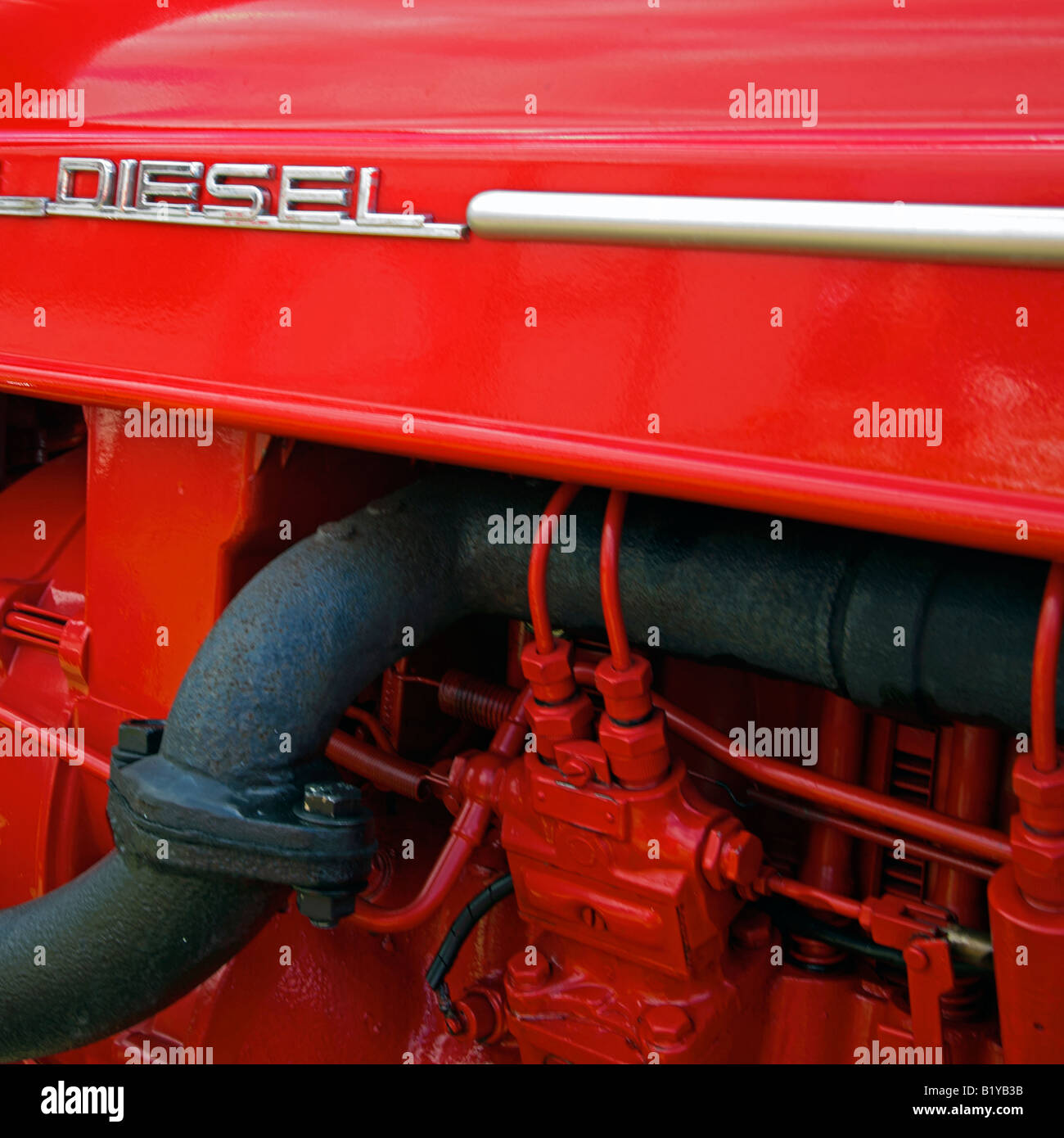 Diesel Tractor Detail Stock Photo - Alamy