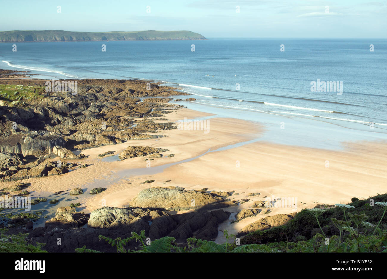 Barricane Beach, Woolacombe, Devon Stock Photo - Alamy