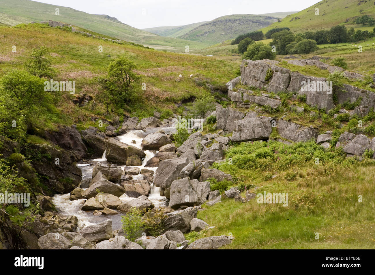Rhayader waterfall hi-res stock photography and images - Alamy