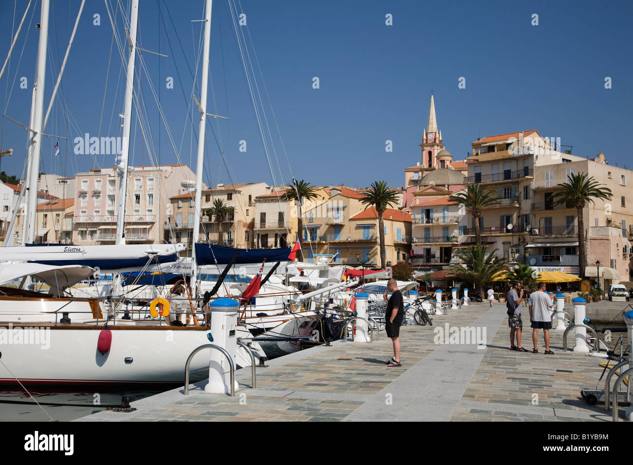 The Harbour and town of Calvi Stock Photo - Alamy