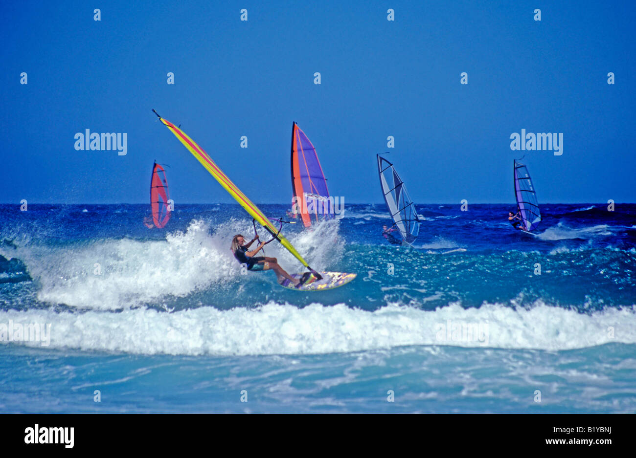 0891 Windsurf Spain Europe Stock Photo - Alamy