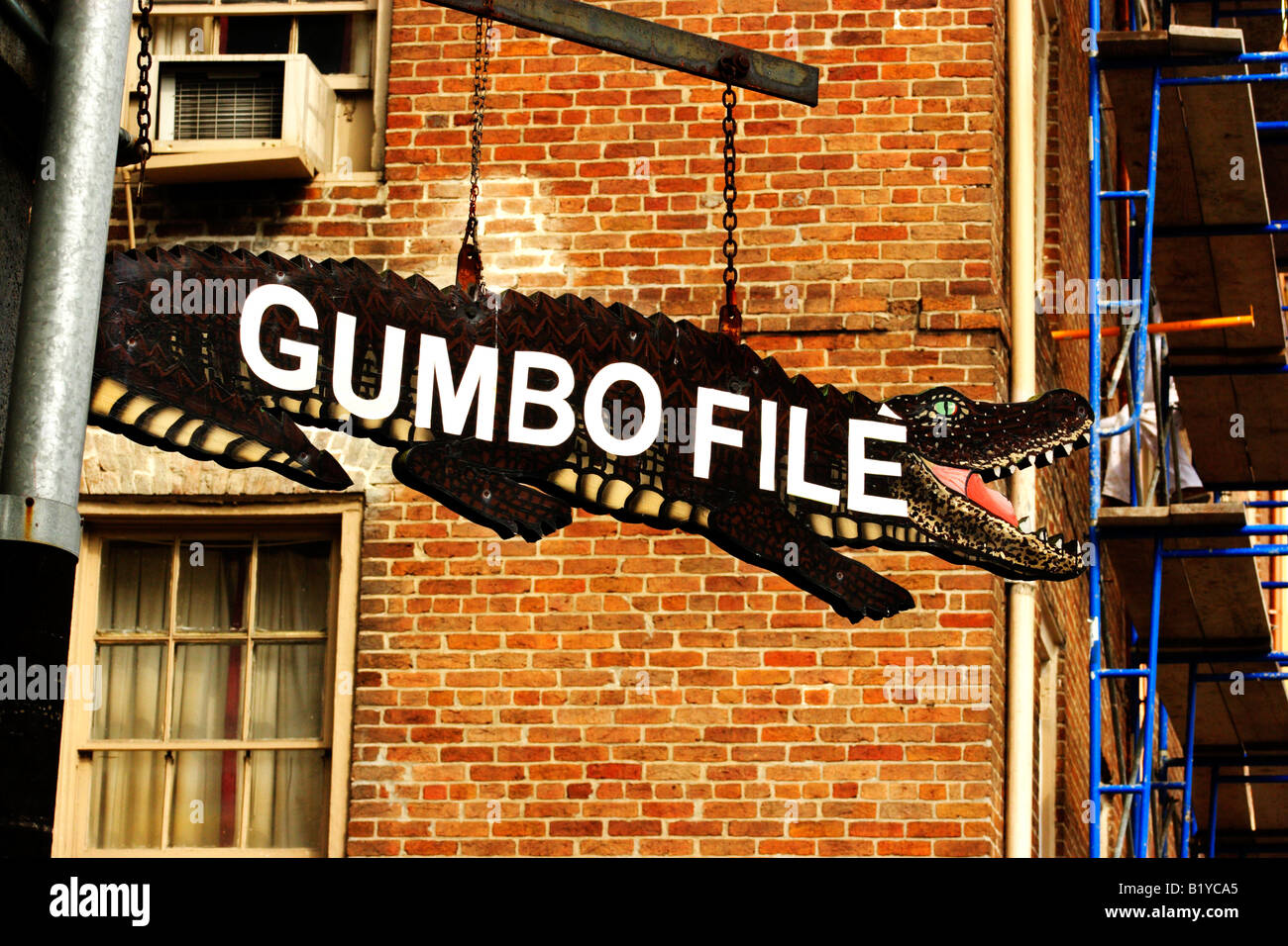 Gumbo File sign New Orleans Stock Photo - Alamy