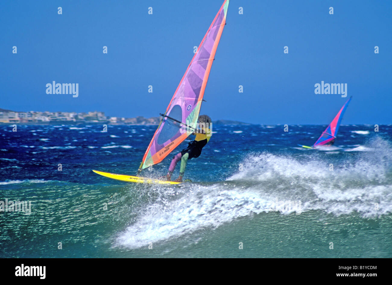 0881 Windsurf Spain Europe Stock Photo - Alamy