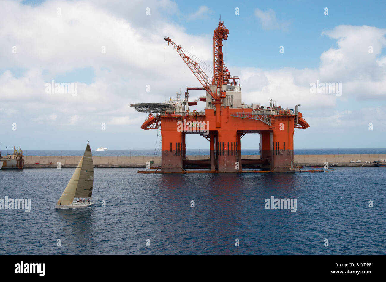 West Phoenix oil rig in Las Palmas on Gran Canaria in June 2008 Stock ...