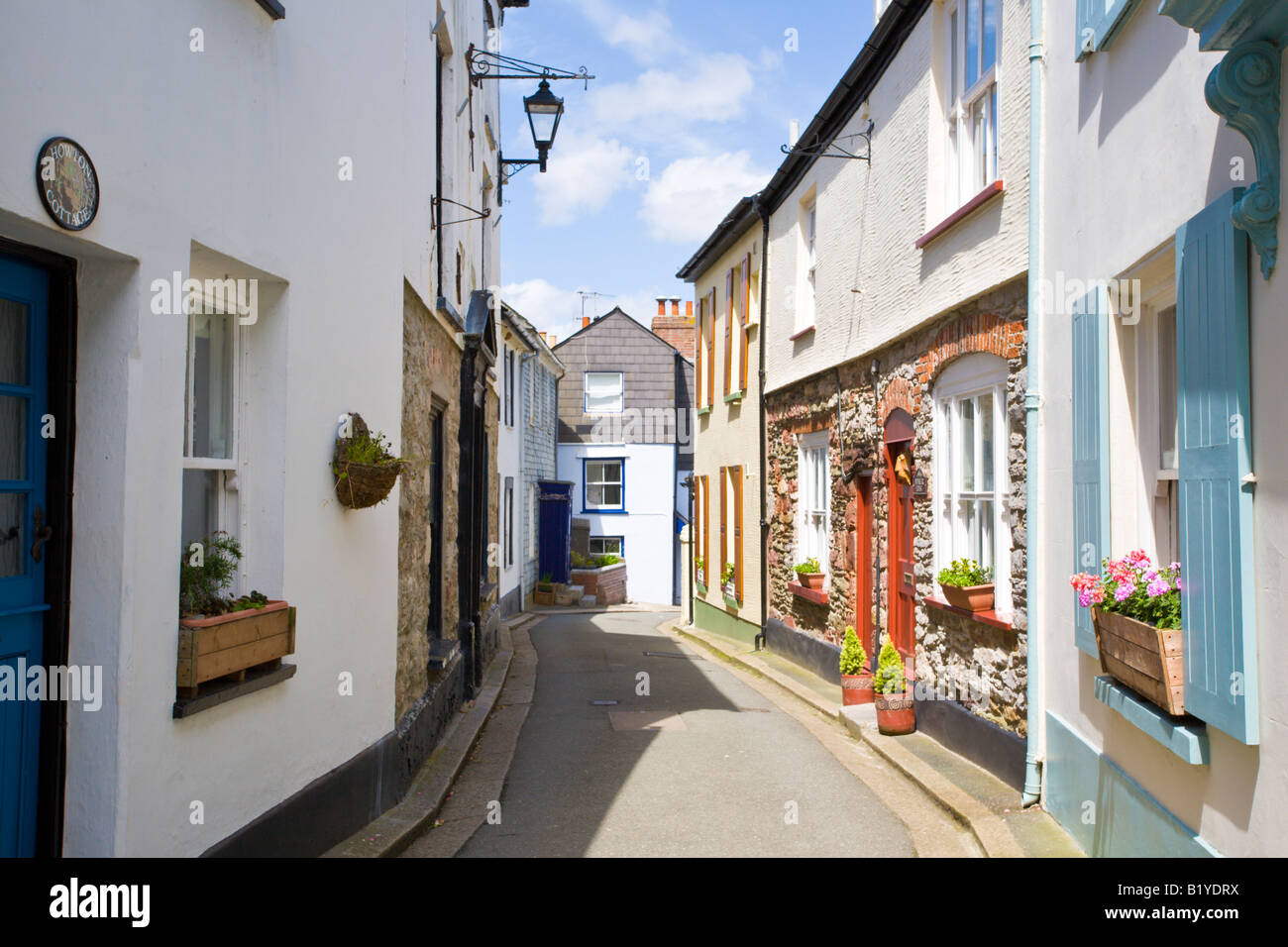 Street Scene at Cawsand Cornwall UK Stock Photo - Alamy