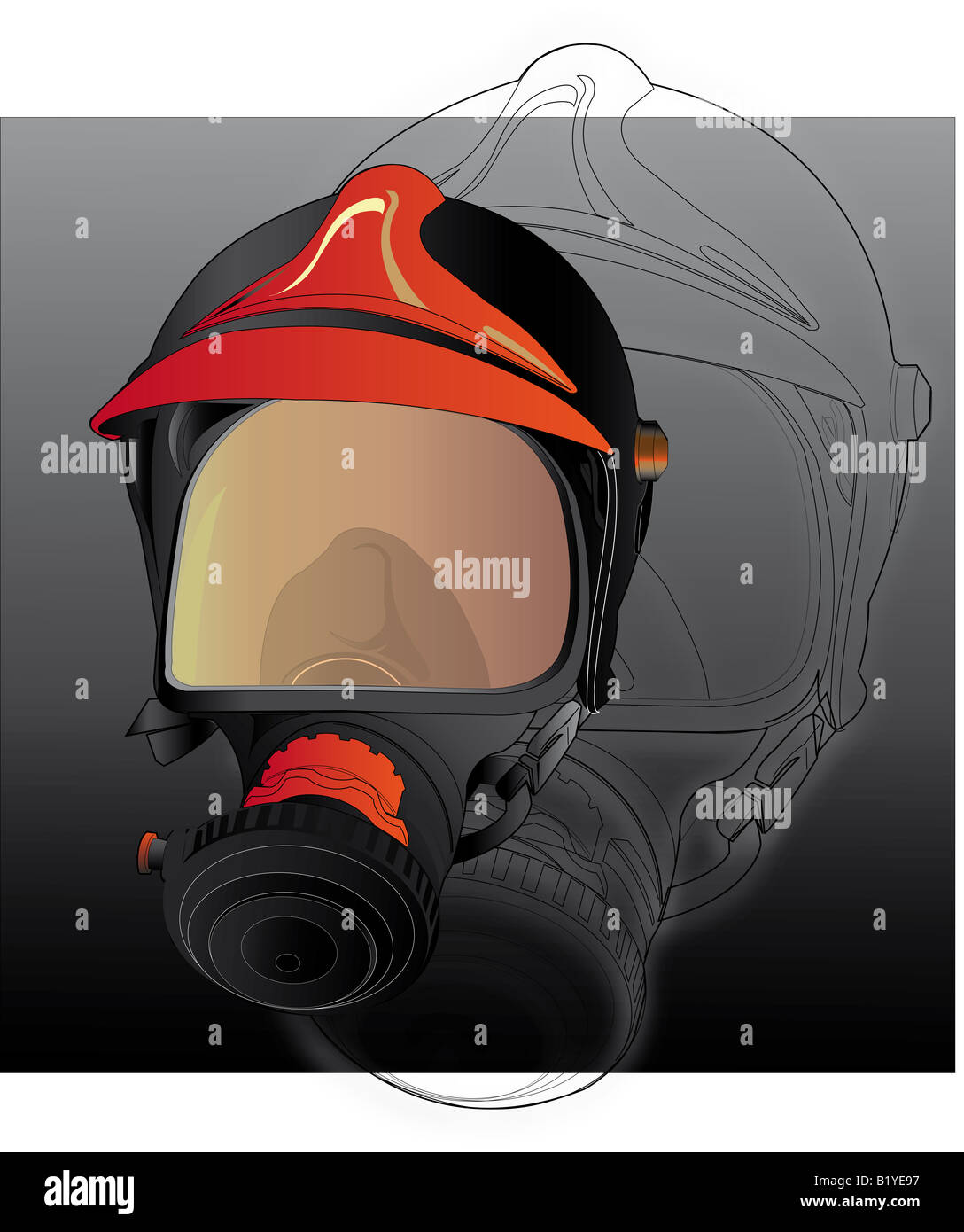 Firefighting gas mask hi-res stock photography and images - Alamy