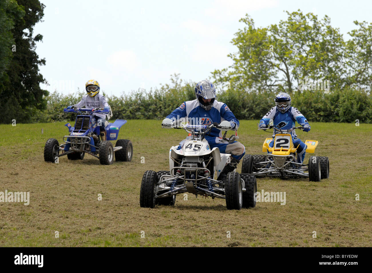 grasstrack racing quads Stock Photo - Alamy