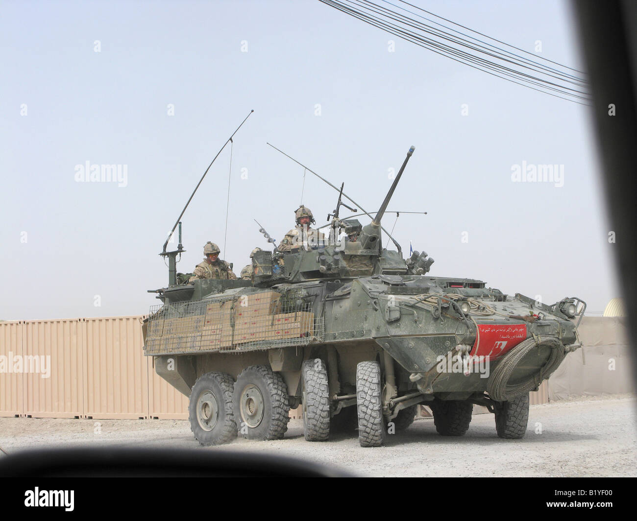 Canadian troop going on patrol from Kandahar Airfield, Afganistan, ISAF ...