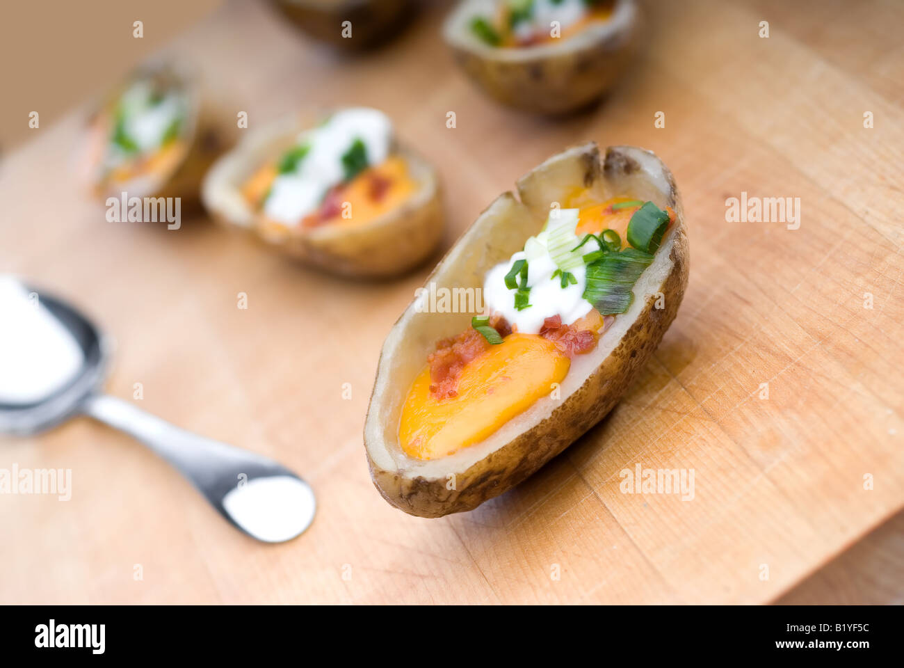 Shallow focus potato skins Stock Photo - Alamy