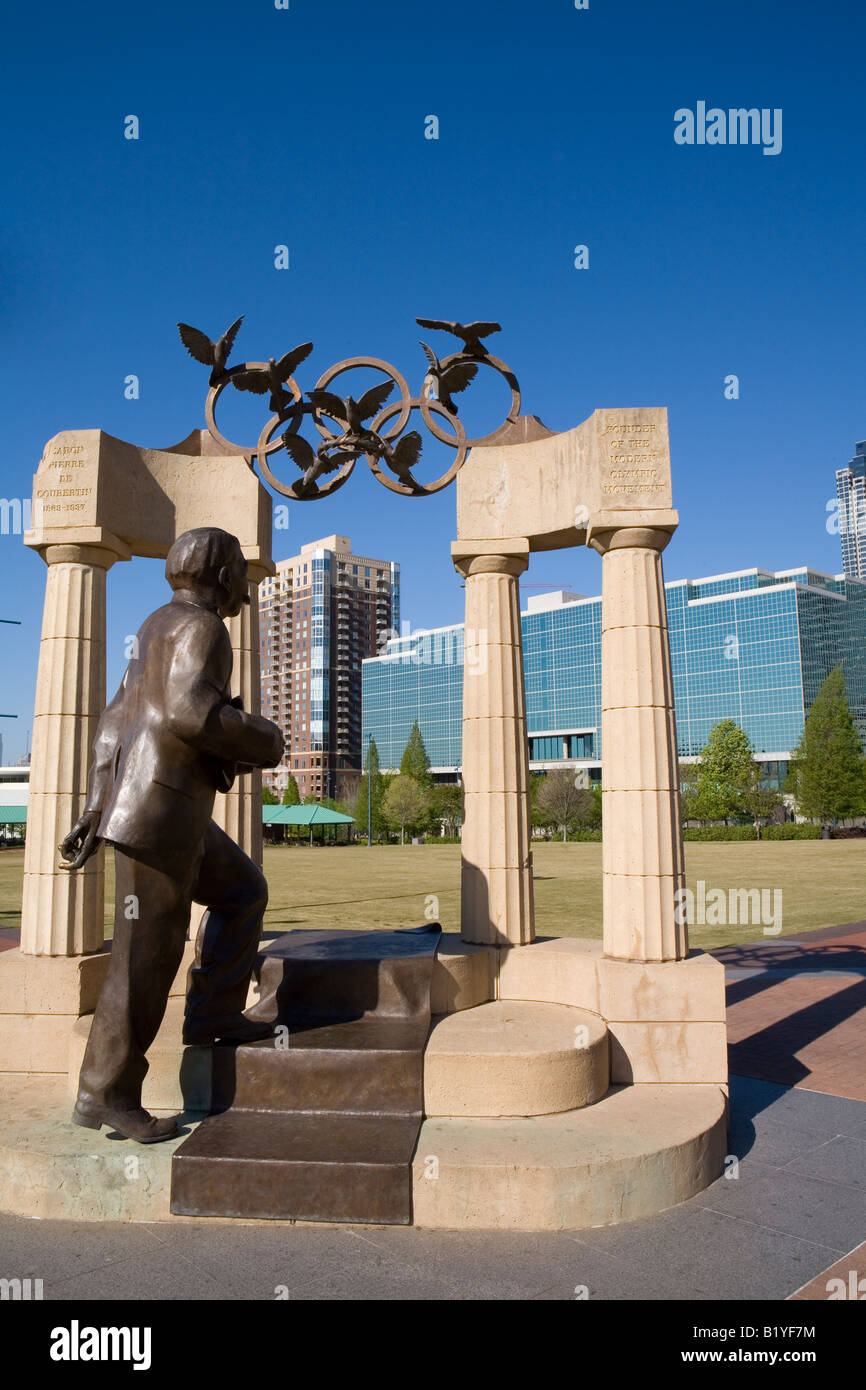 Statue of Coubertin Founder of the Modern Olympic Games Atalanta ...