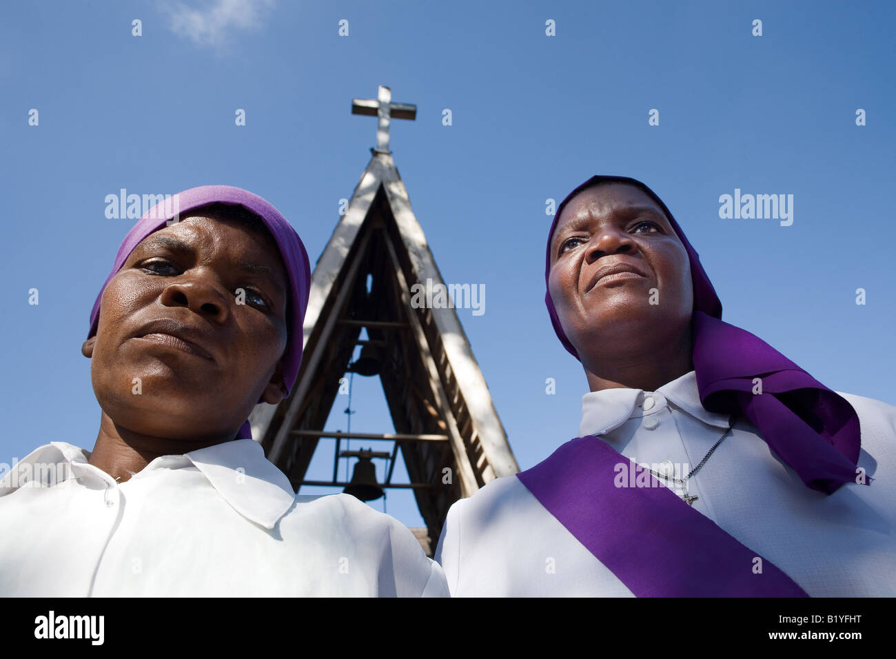 Catholic women on Good Friday, Malawi, Africa Stock Photo - Alamy