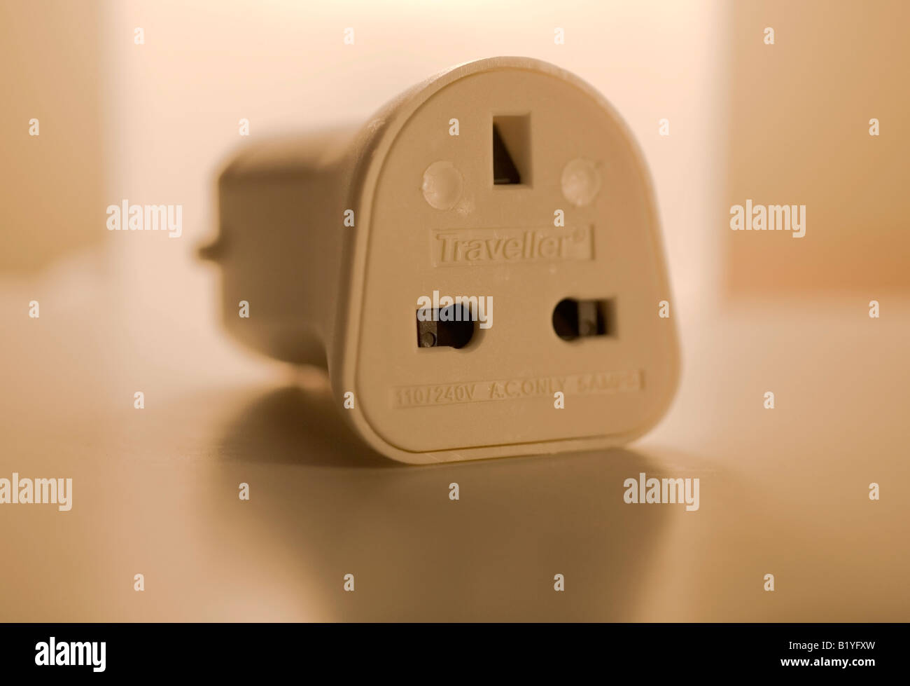 Plug adaptor or plug adapter Stock Photo - Alamy