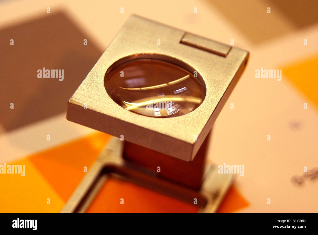 linen tester on an offset spread Stock Photo - Alamy