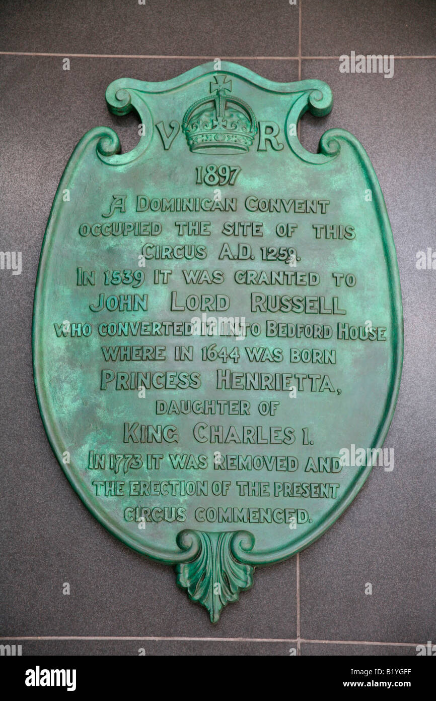 Plaque on site of 1644 birthplace of Princess Henrietta, Daughter of ...