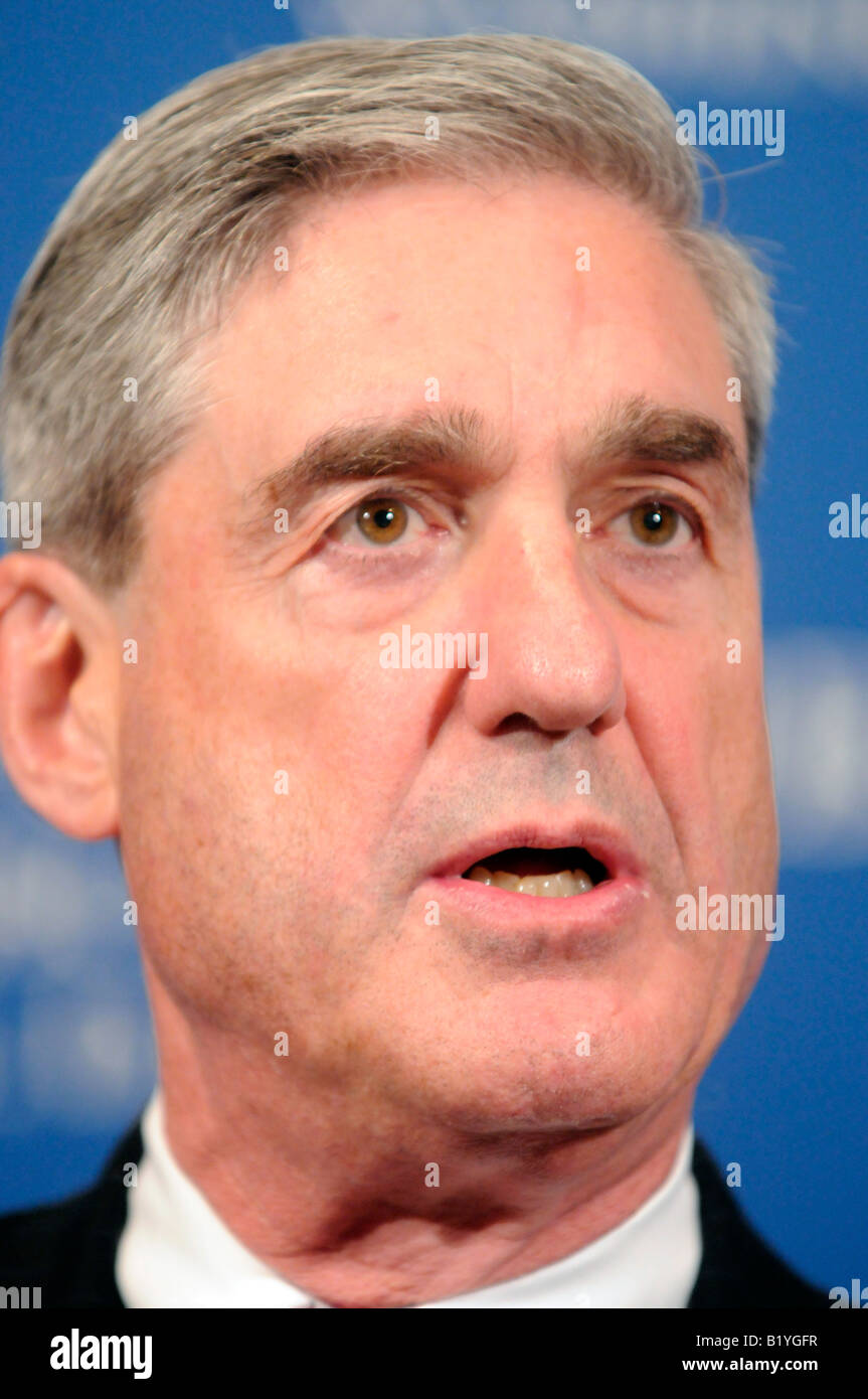 FBI Director Robert S MUELLER III speaks on the relations between the ...