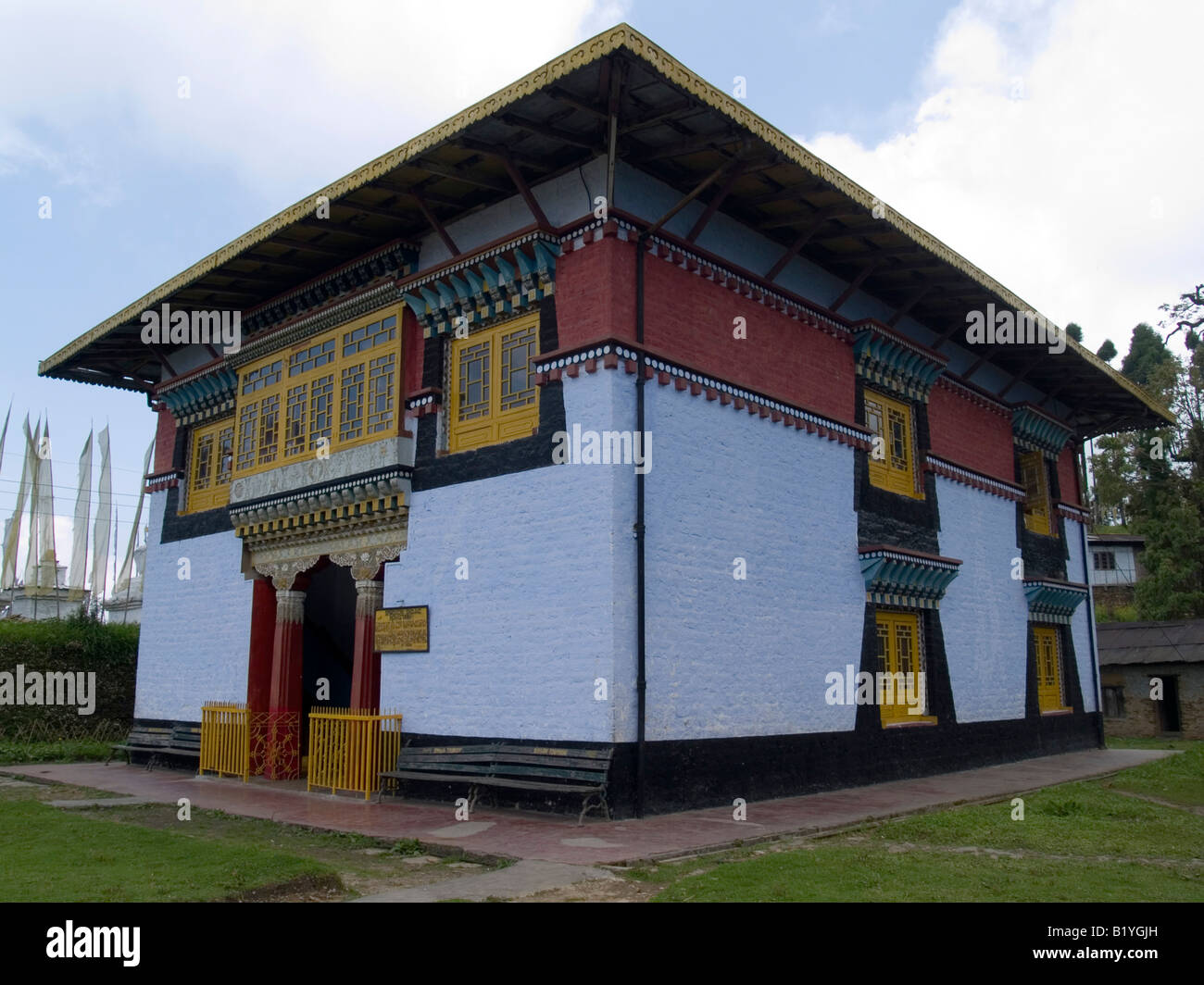 view of Sangachoeling Monastery in Sikkim Stock Photo - Alamy