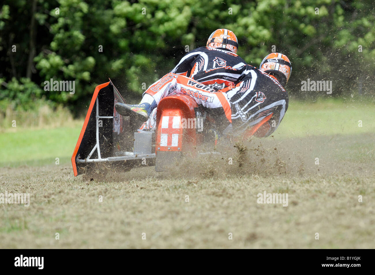 Sidecar grasstrack racing Stock Photo - Alamy