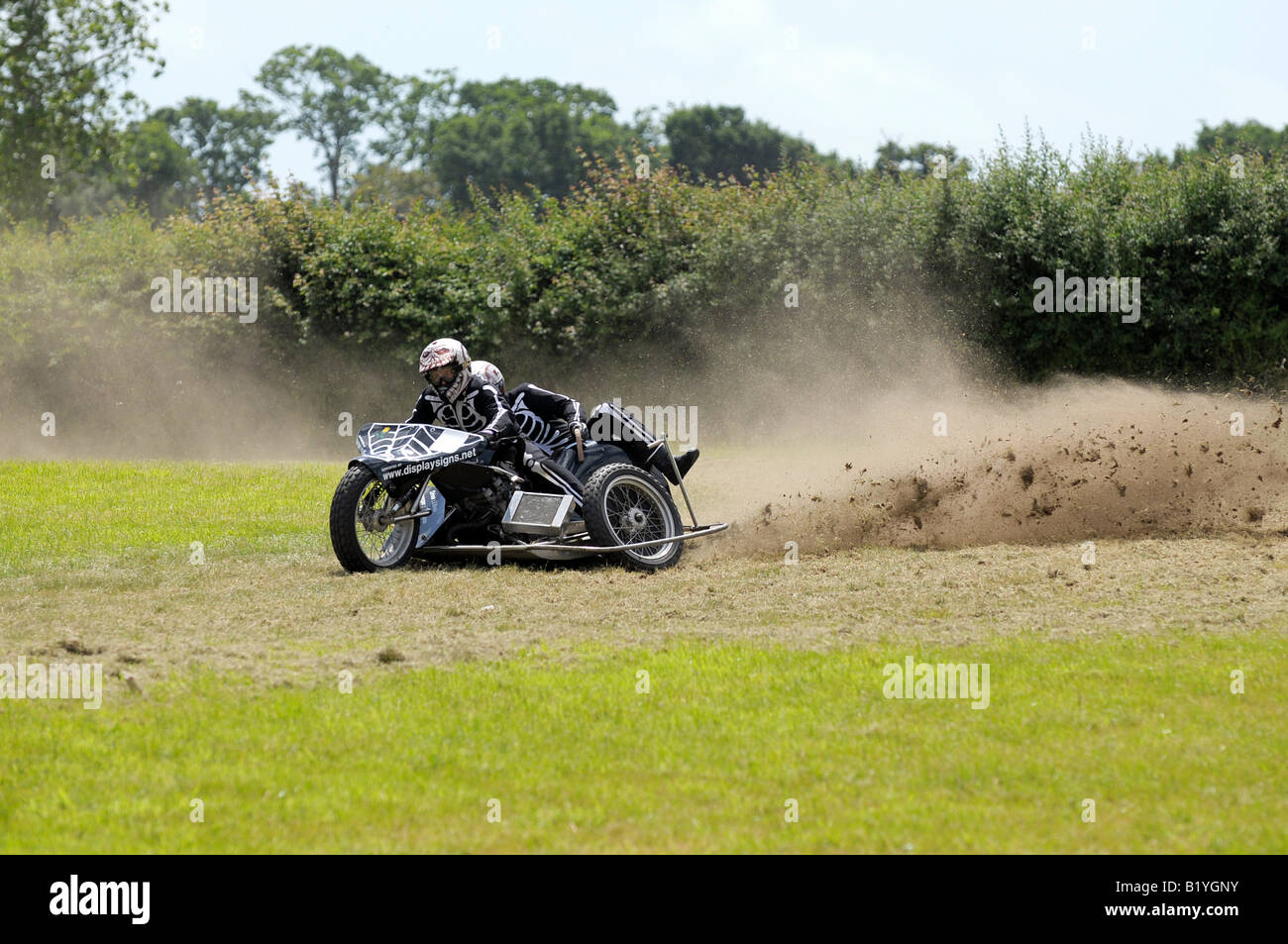 Sidecar grasstrack racing Stock Photo - Alamy