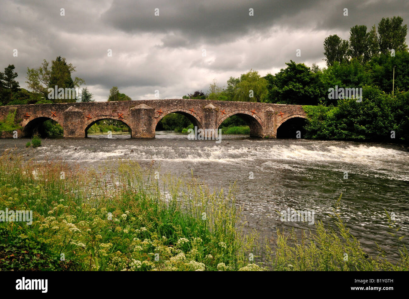 bickleigh bridge Devon Stock Photo - Alamy