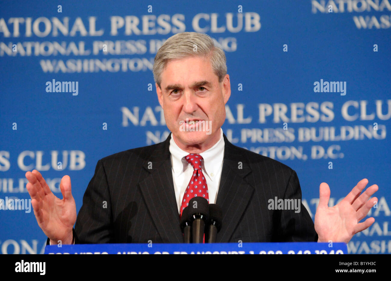 FBI Director Robert S MUELLER III speaks on the relations between the ...