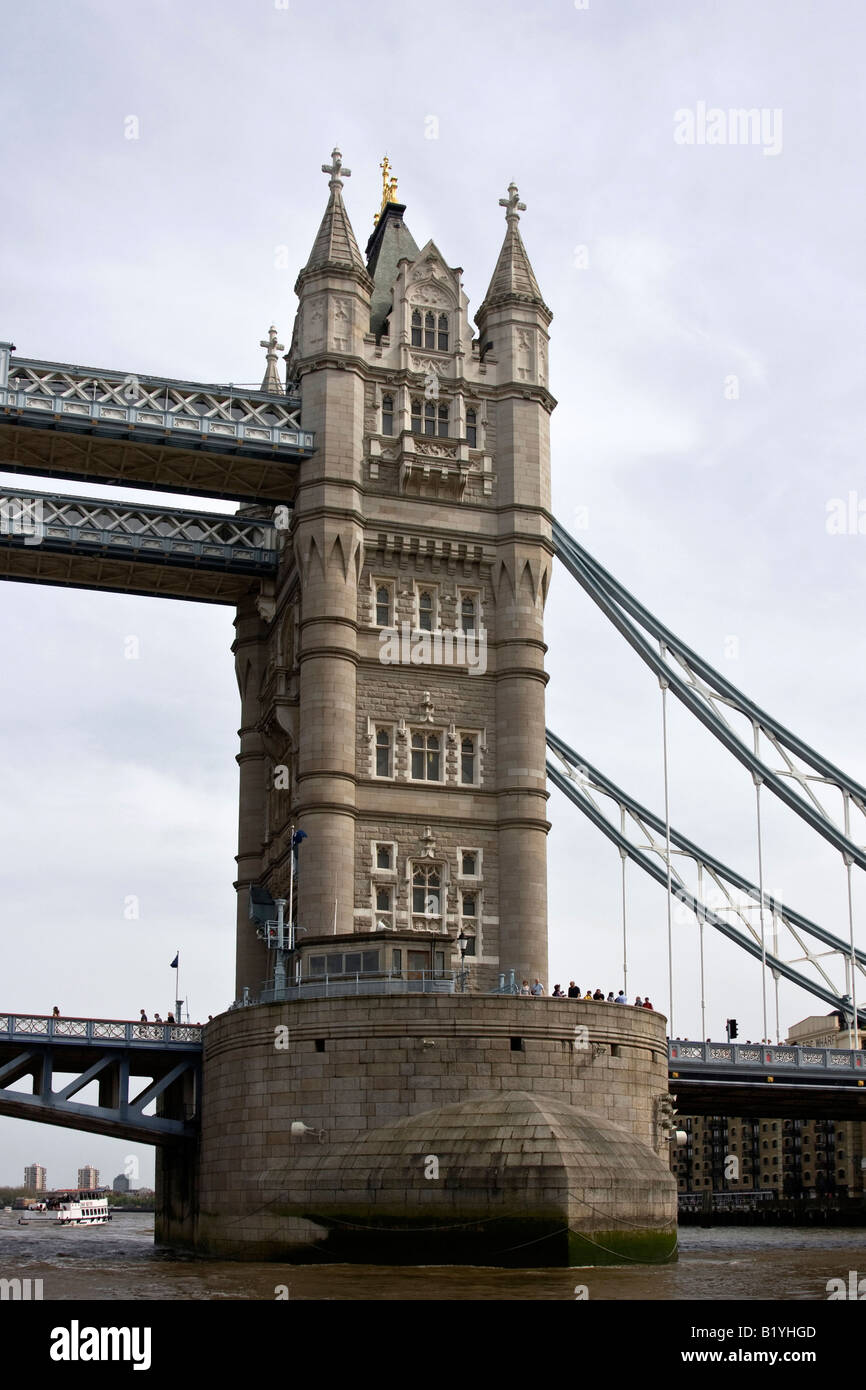 Tower Bridge, famous Gothic Bridge built in 1894, London England Stock ...