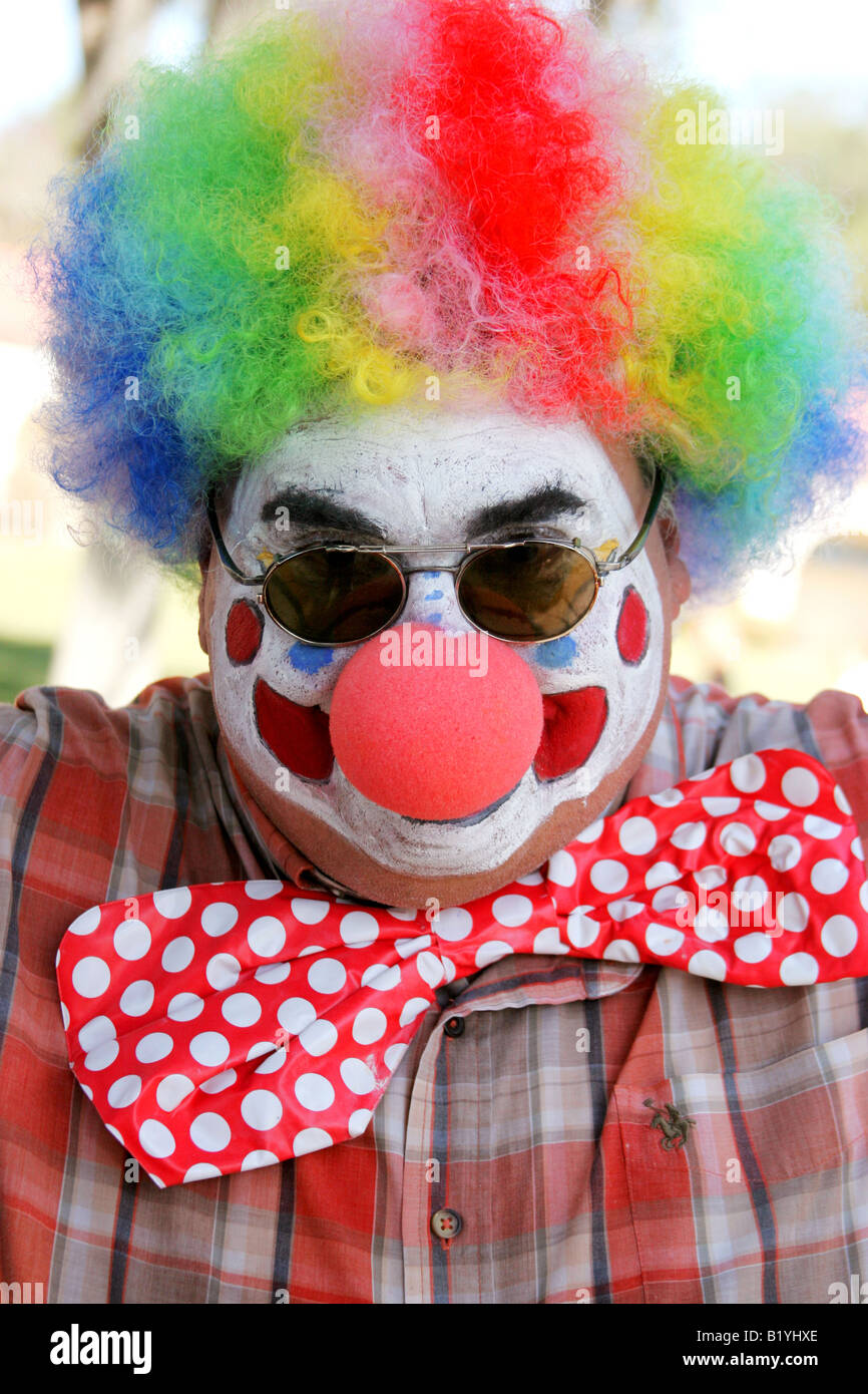 Colourful clown portrait. For Editorial Use Only Stock Photo - Alamy