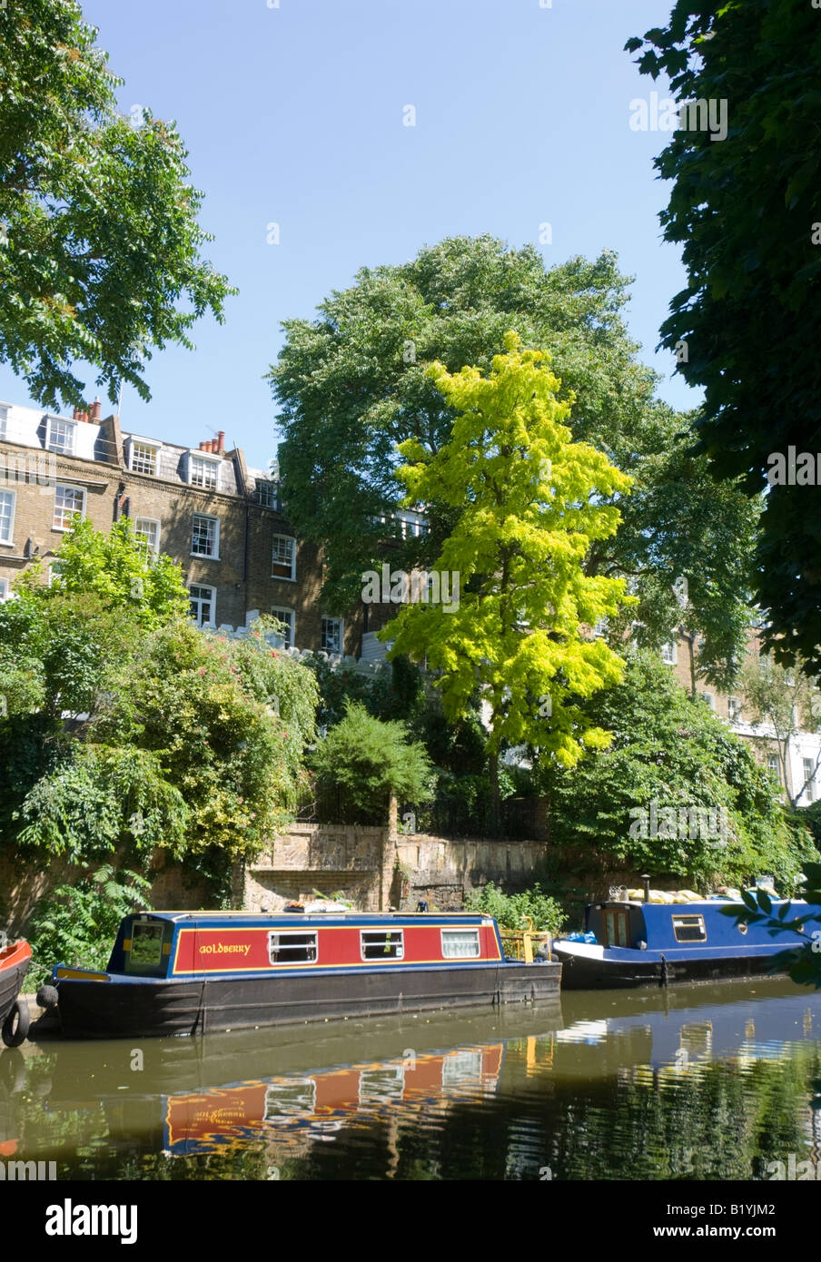 Regent s Canal Islington London N1 between Colebrook Row and Danbury ...