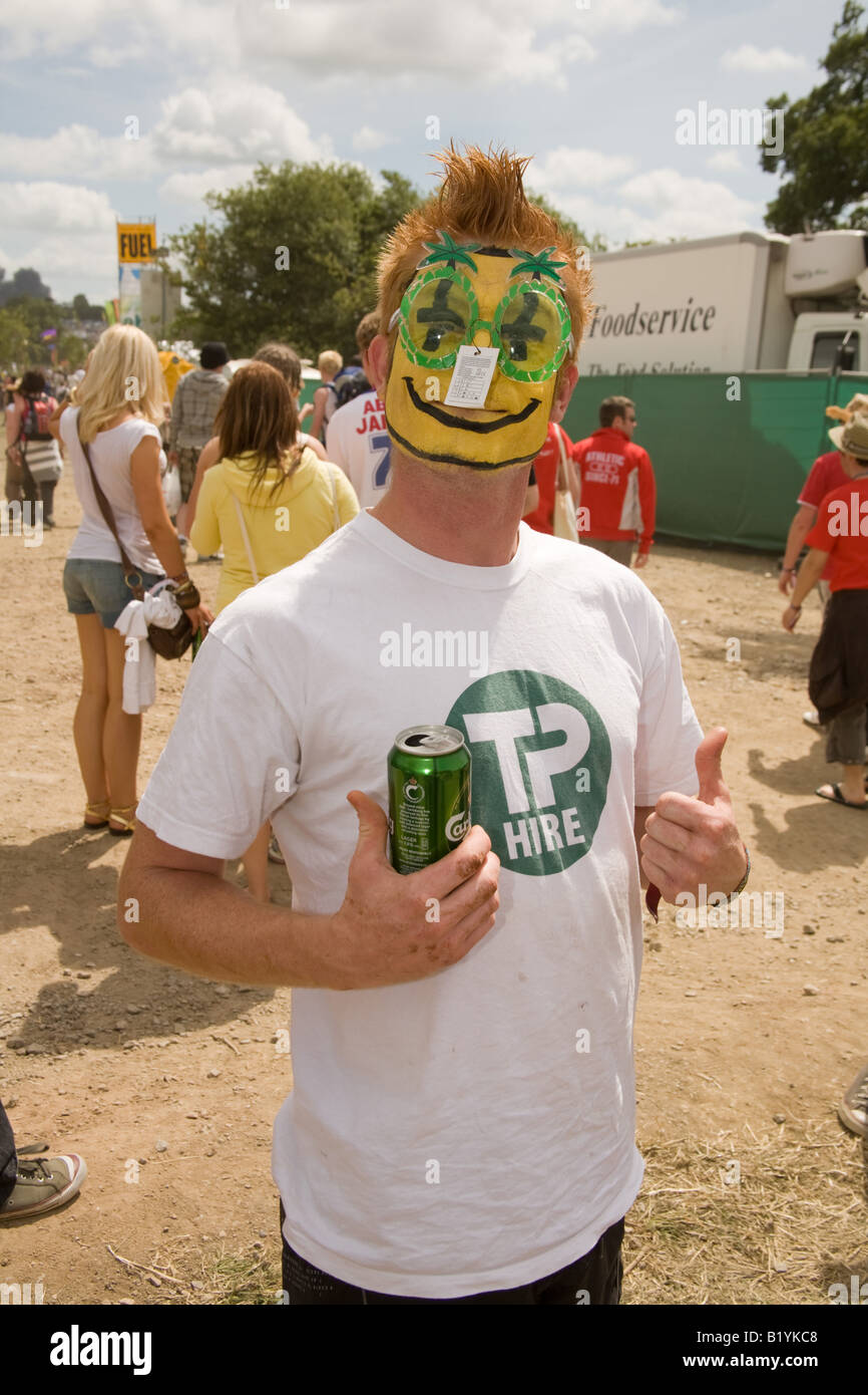 Fancy dress at the Glastonbury Festival 2008 Stock Photo - Alamy