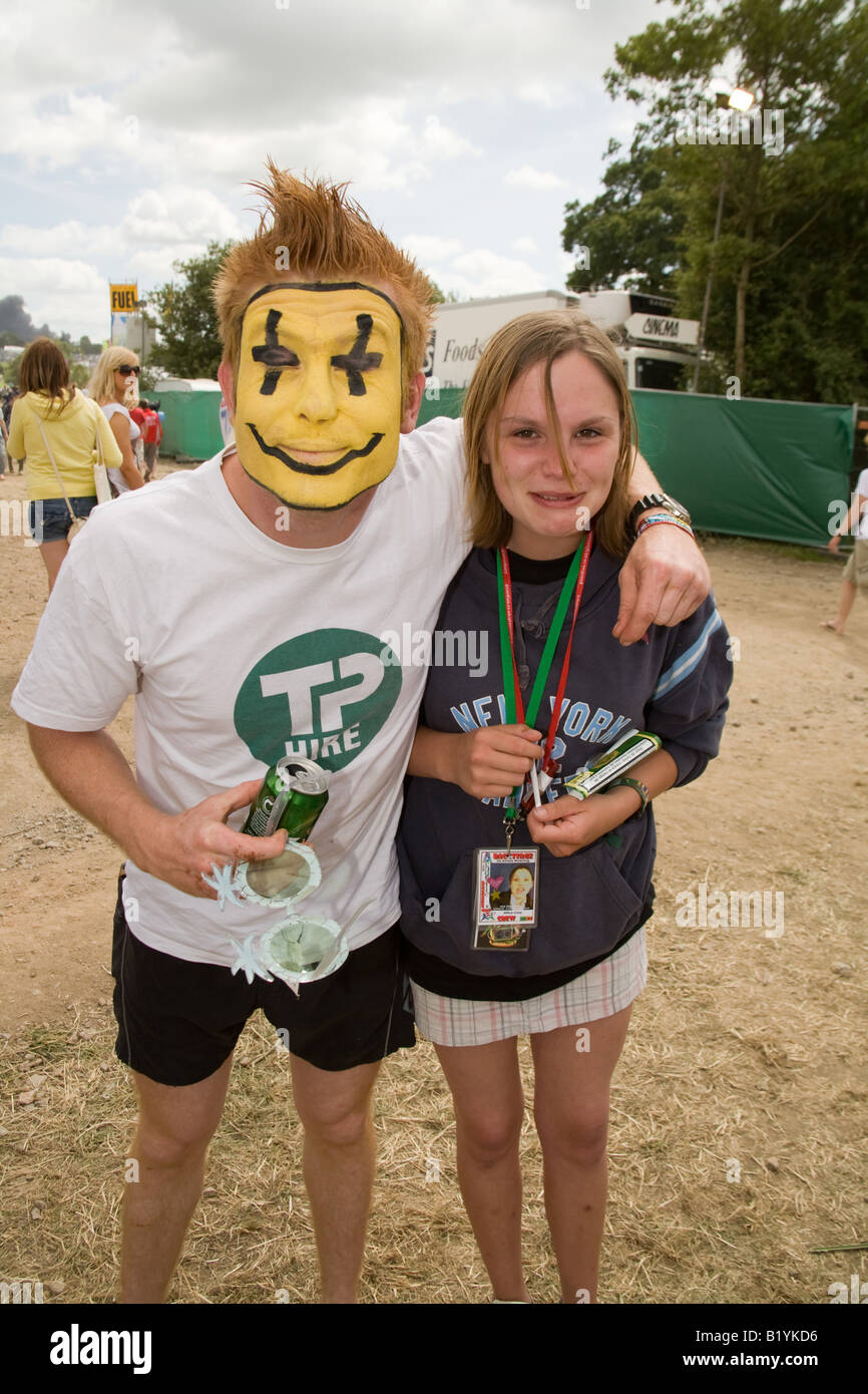 Fancy dress at the Glastonbury Festival 2008 Stock Photo - Alamy