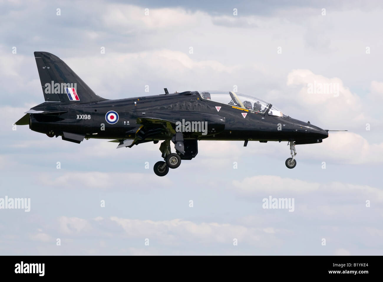 A Bae systems Hawk trainer of the RAF on final approach Stock Photo - Alamy