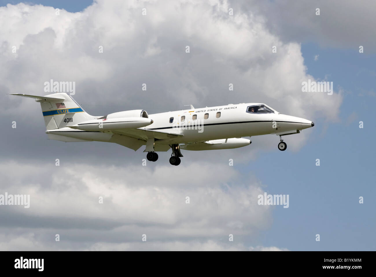 A USAFE C27 Learjet executive communications aircraft Stock Photo - Alamy