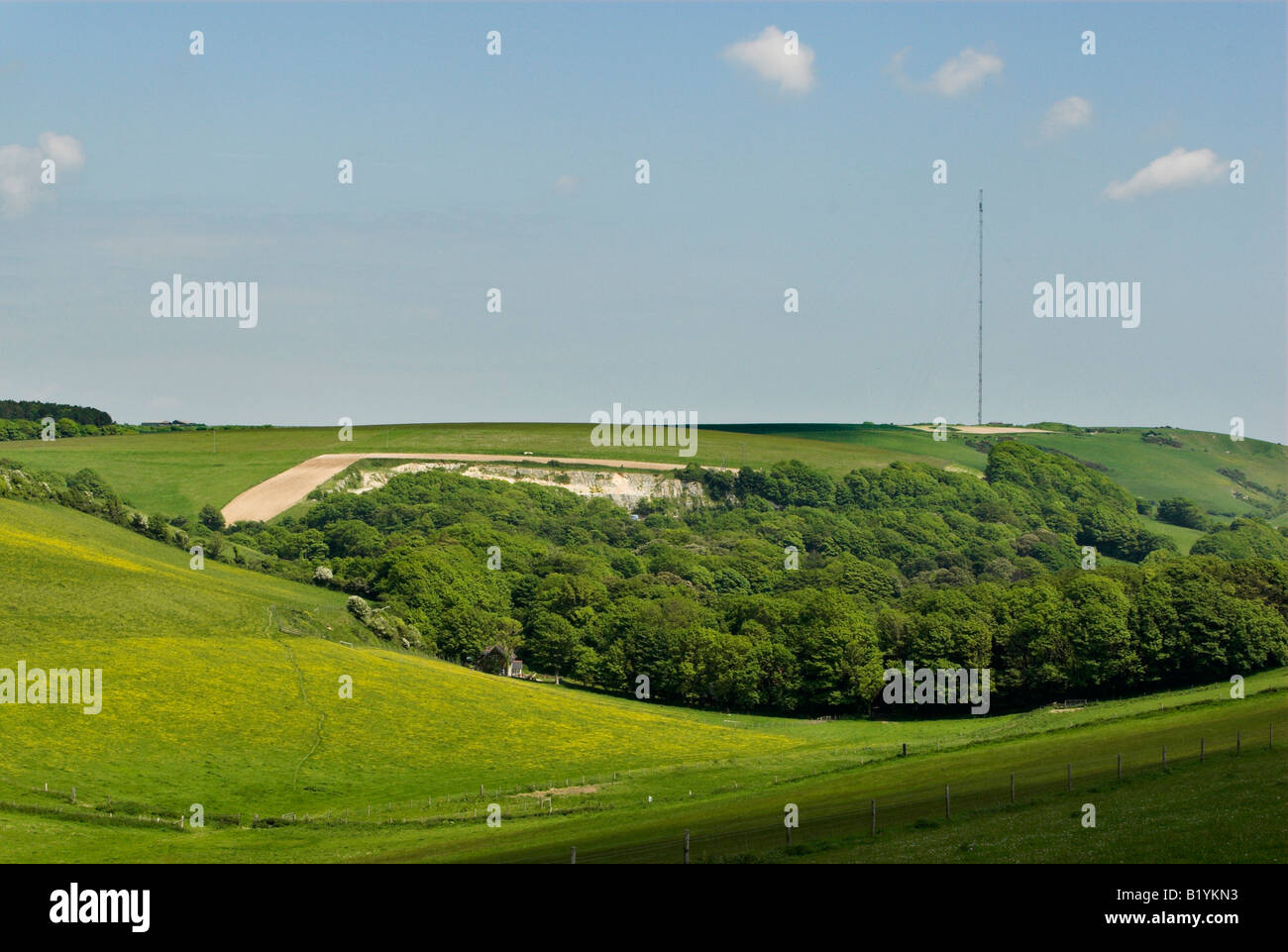 Cheverton Down from Limerstone Down near Brighstone and Shorwell, Isle ...