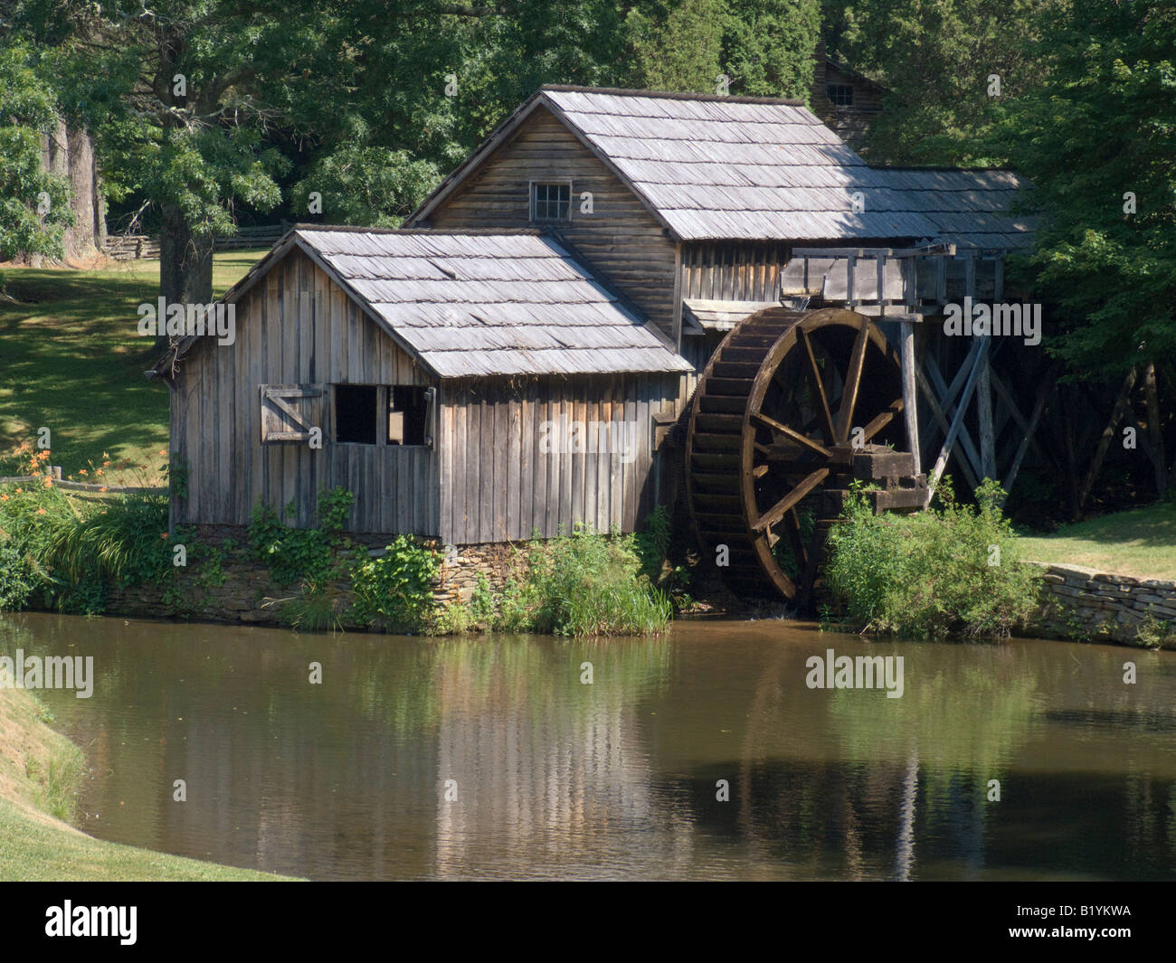 Blue Ridge Parkway scenic historical Mabry Mayberry Mill Meadows of Dan ...