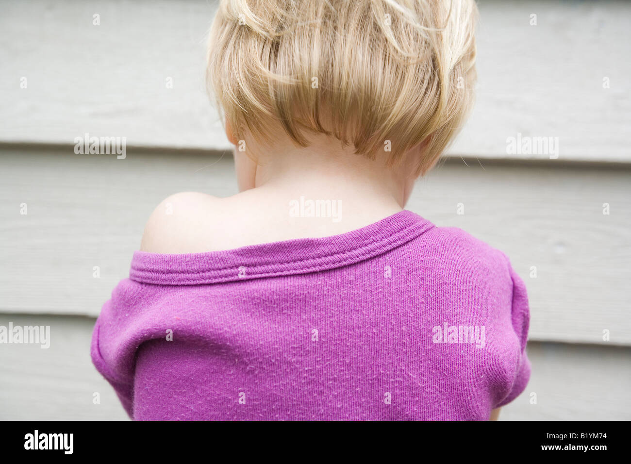 Back view of a childs neck and shoulder Stock Photo - Alamy
