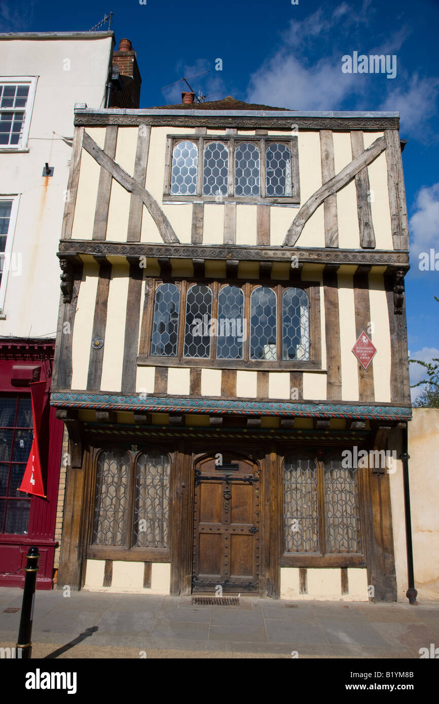 Historic timber framed shop front in Canterbury Kent Stock Photo - Alamy