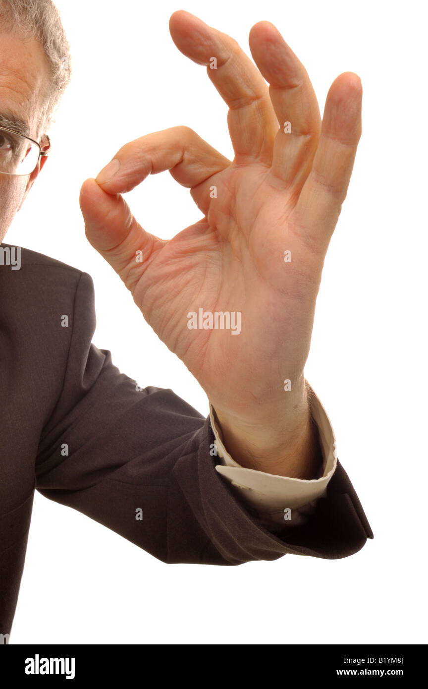 Okay signal hi-res stock photography and images - Alamy