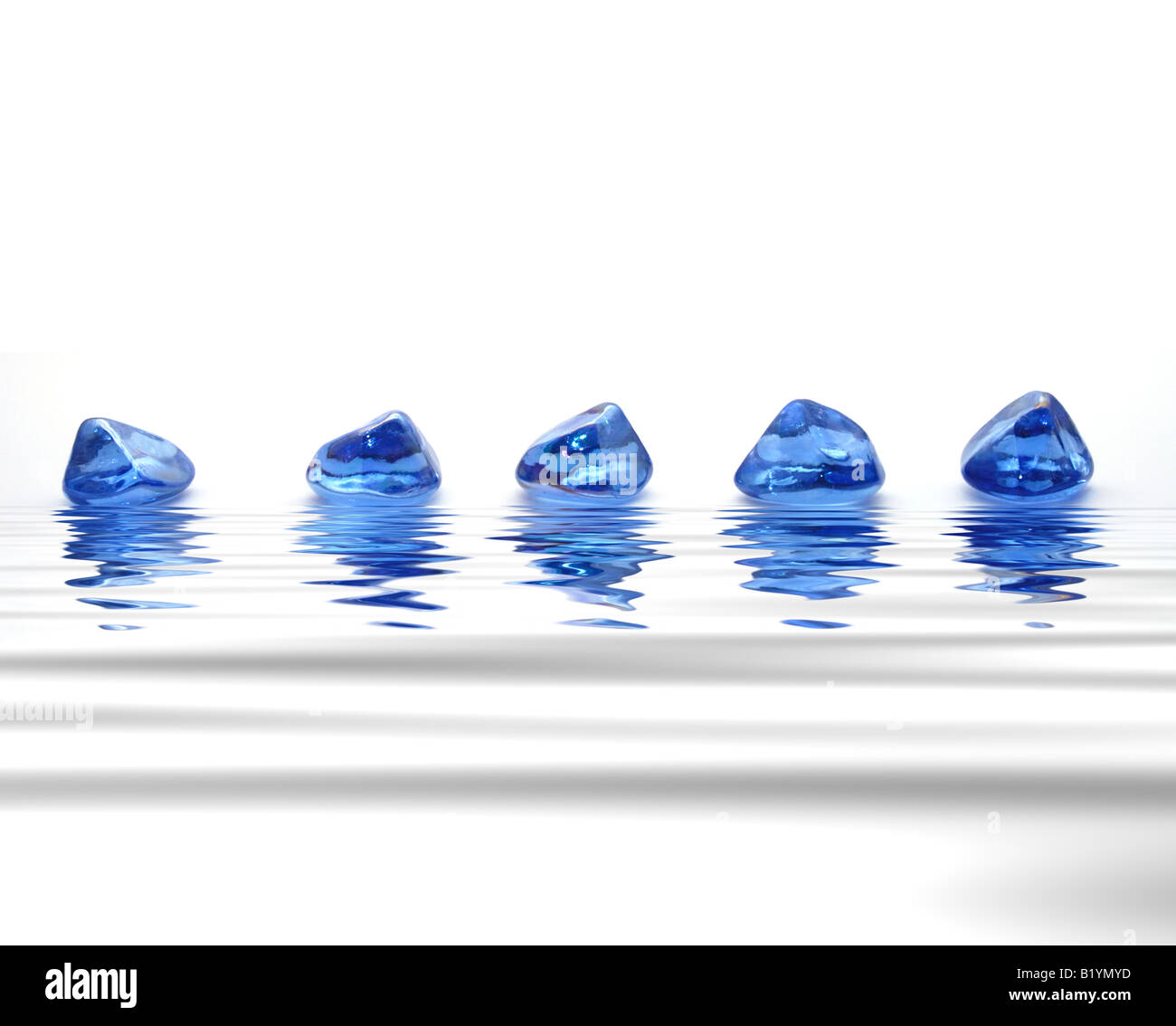 blue glass stones Stock Photo - Alamy