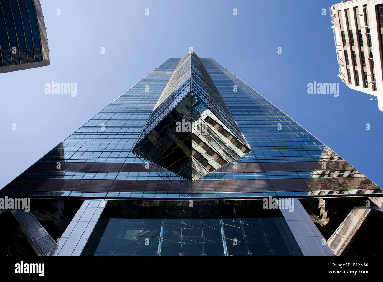 The centre a Hong Kong skyscraper Stock Photo - Alamy