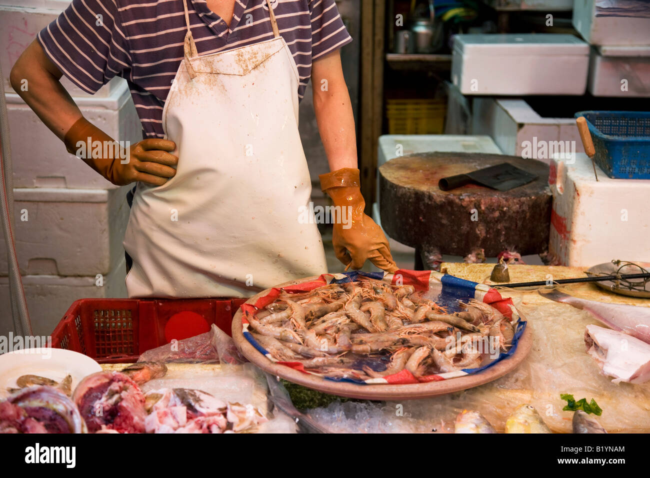 The graham street market Central Hong Kong China Stock Photo - Alamy