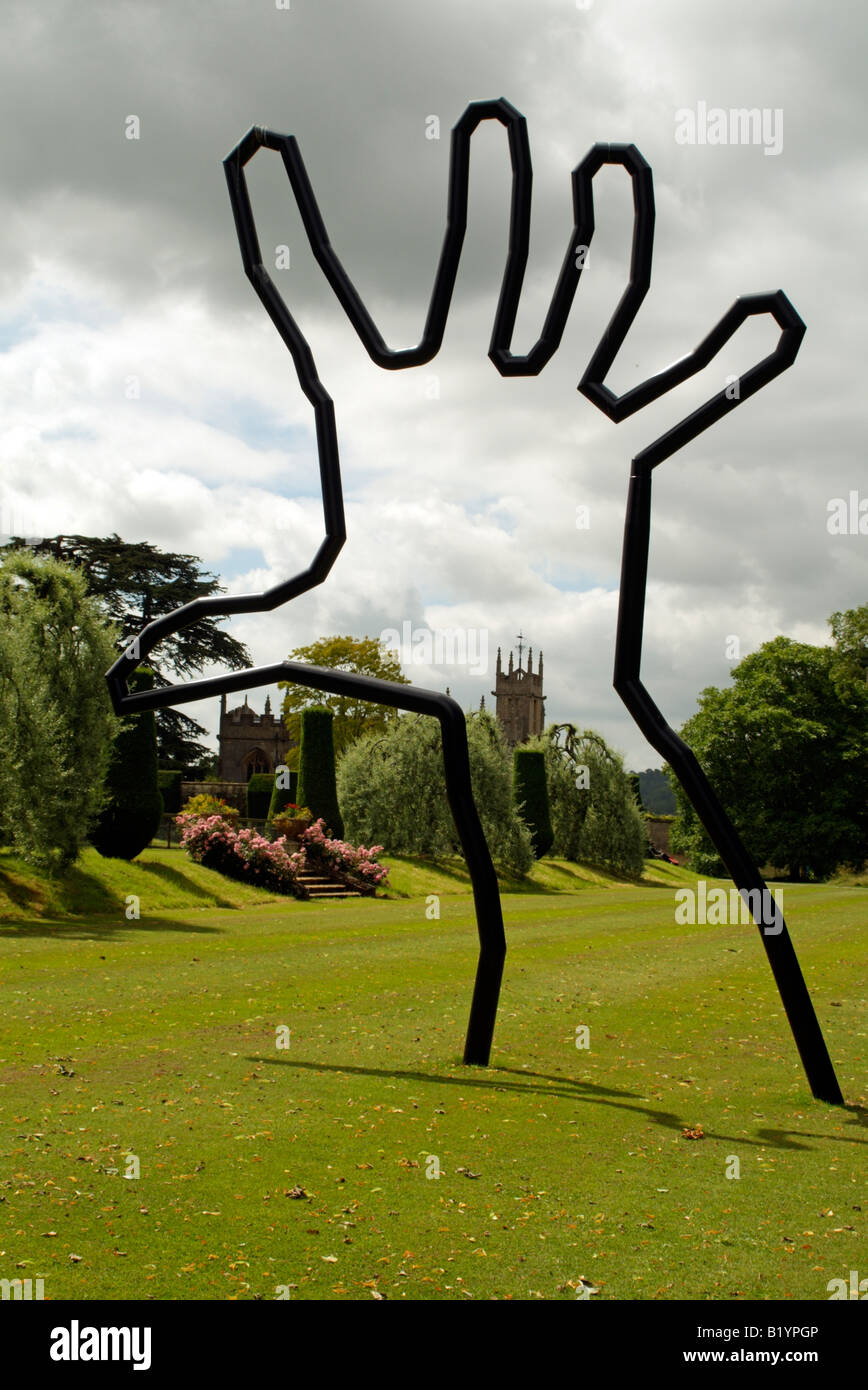 Metal sculpture by Piotr Uklanski Hand The Thing 2008 on display in the ...