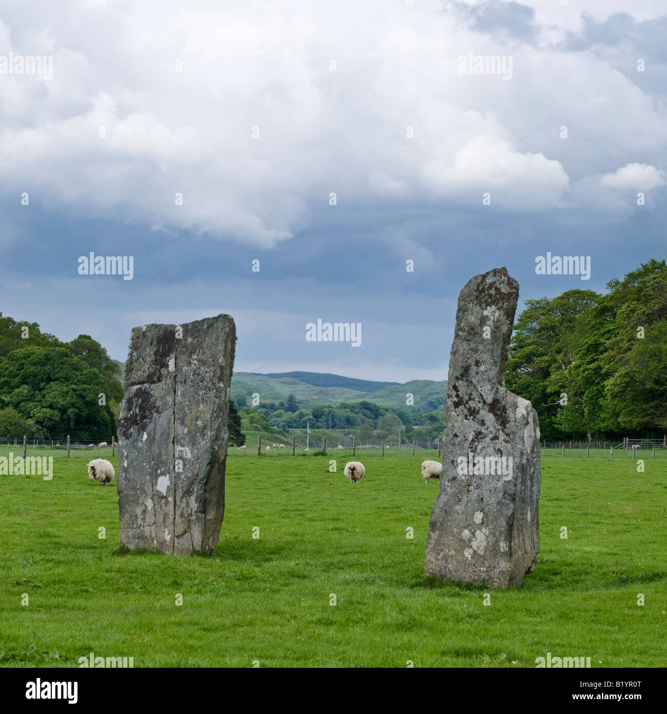 Nether Largie Standing Stones, Kilmartin Glen, Scotland Stock Photo - Alamy
