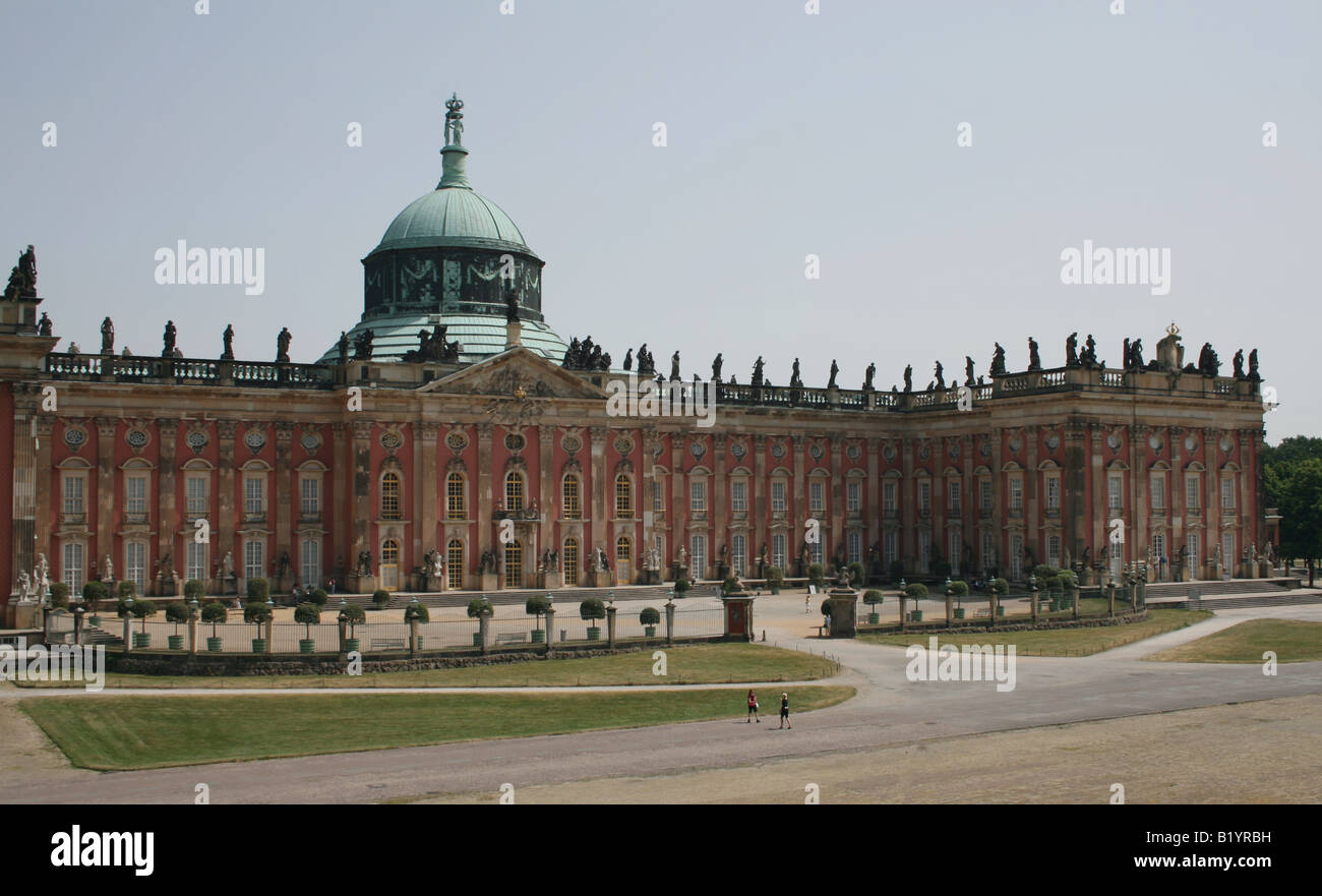 exterior view of New Palace Sanssouci Park Potsdam Germany May 2008 ...
