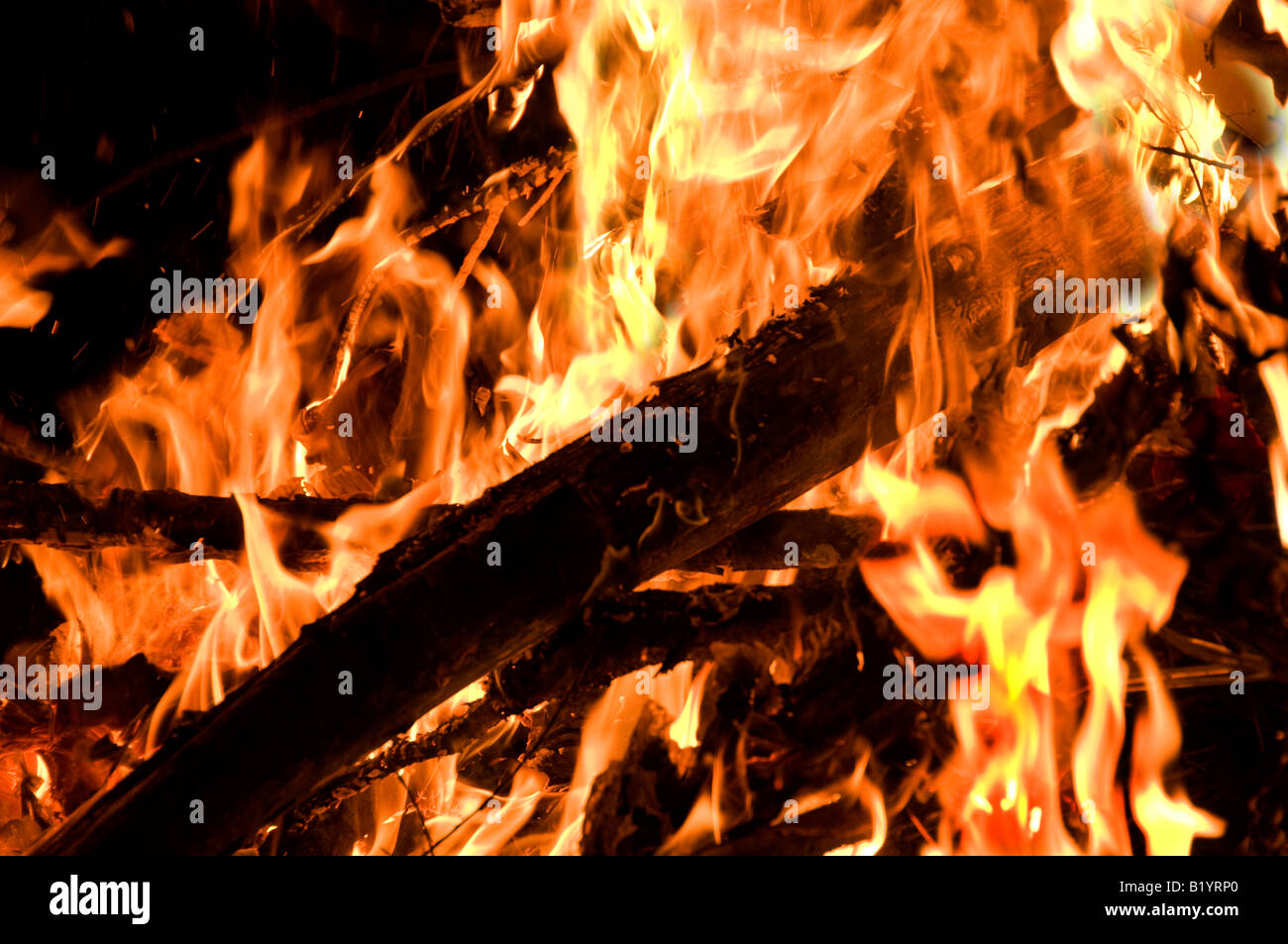 Bonfire to celebrate Independence Day, 4th of July Stock Photo - Alamy