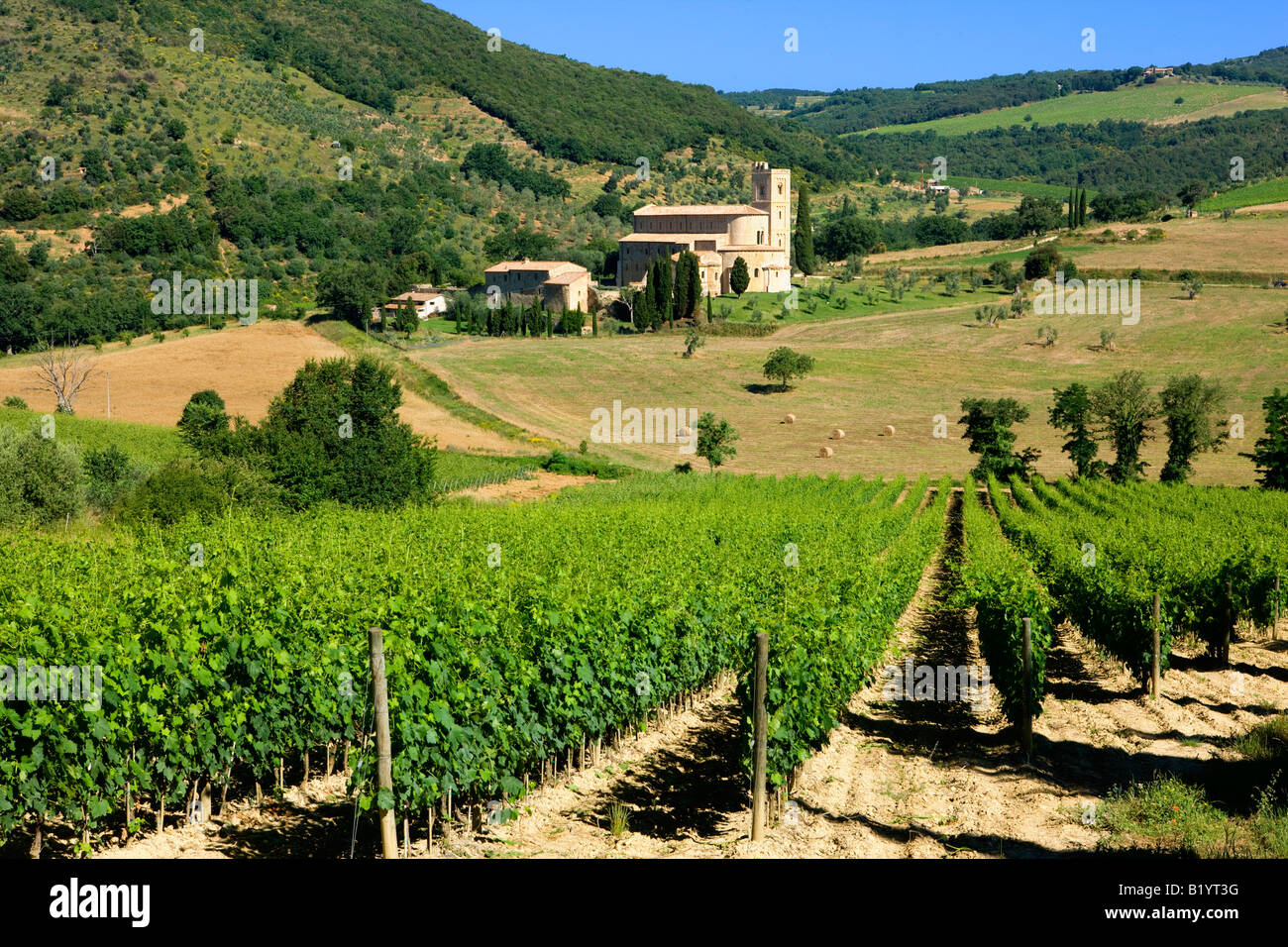 San Antimo abbey in Tuscany Stock Photo - Alamy