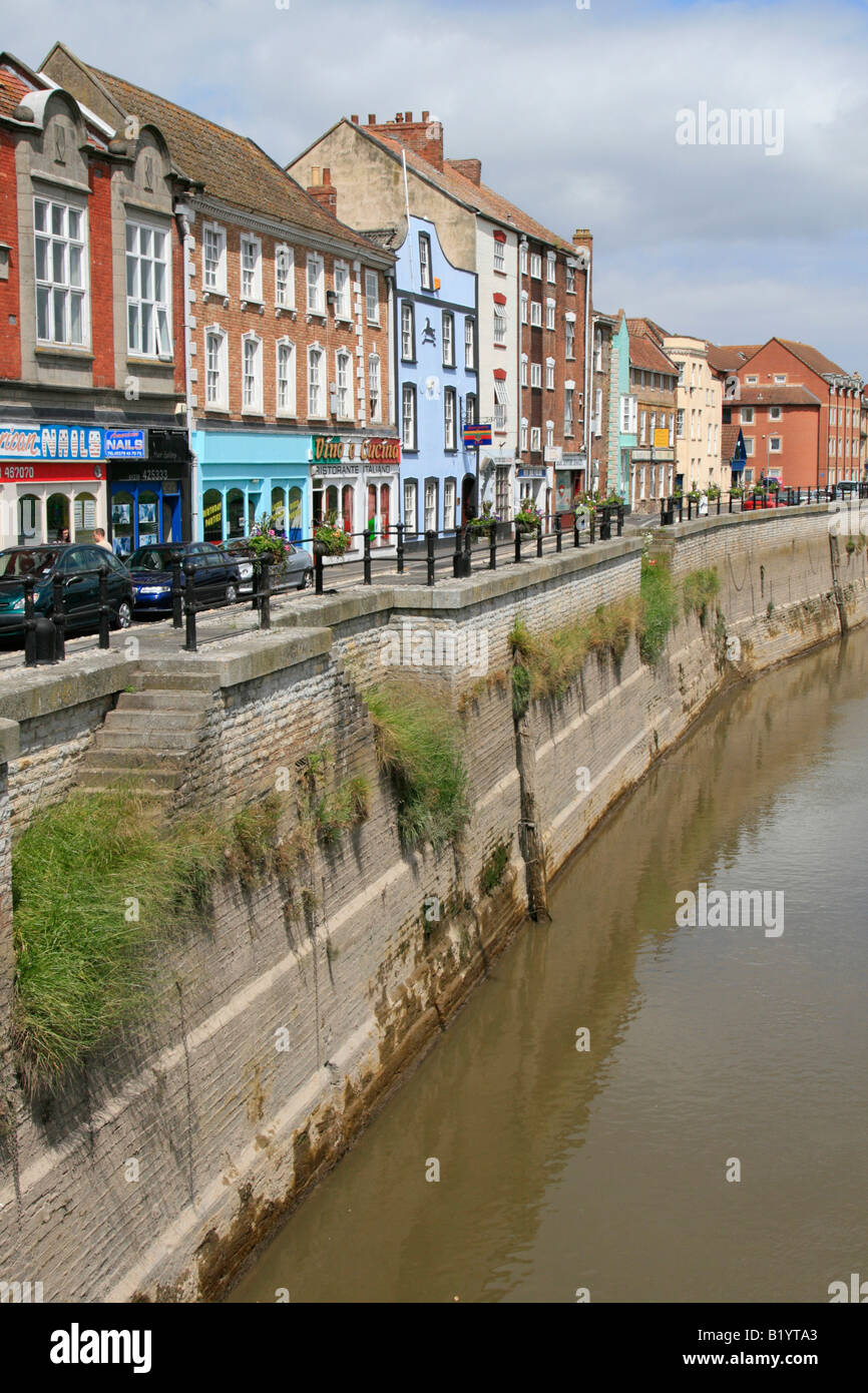 west quay river parrett bridgwater town centre somerset england uk gb ... west quay river parrett bridgwater town centre somerset england uk gb ...