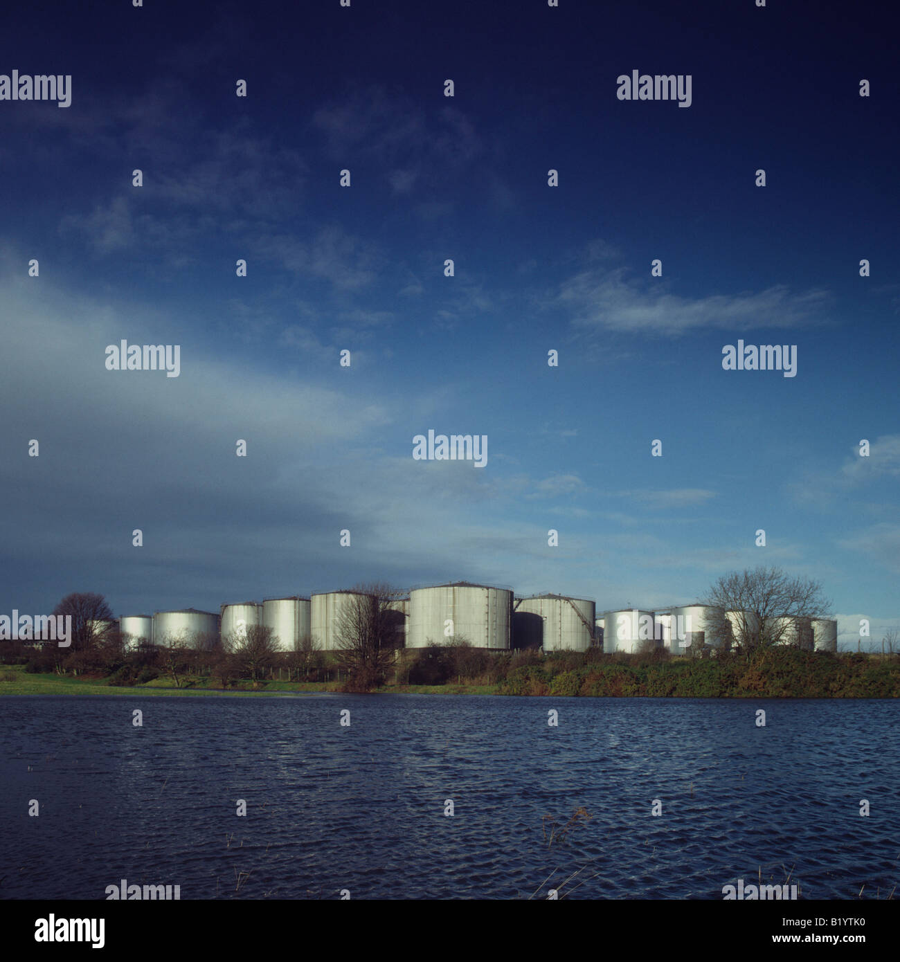 Tallow storage tanks, Merseyside, UK Stock Photo - Alamy