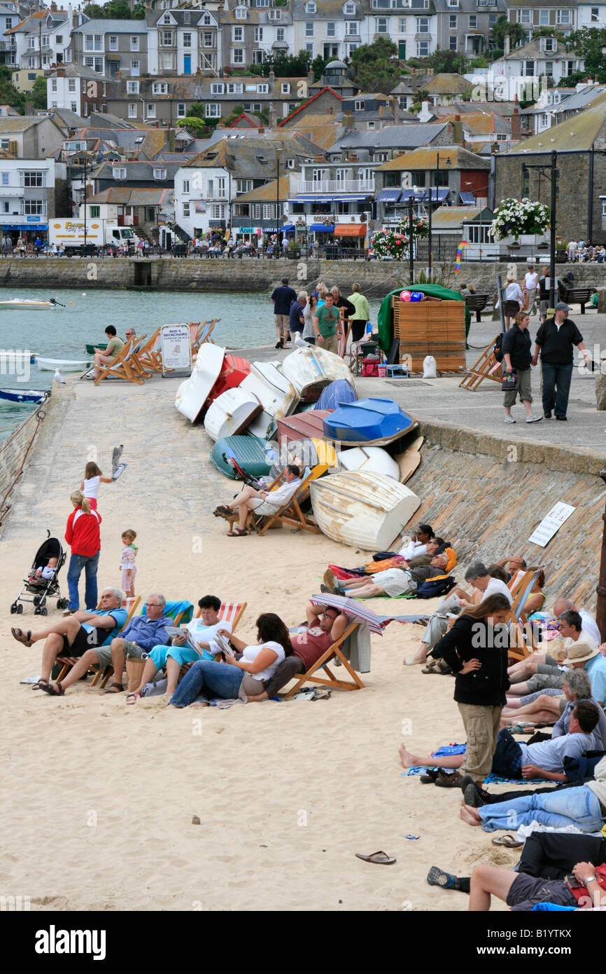 st ives cornwall seaside town centre holiday resort england uk gb Stock ...