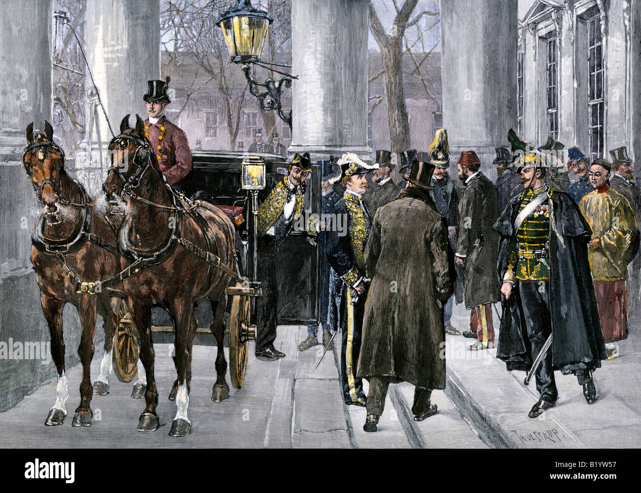 White house party 1800s hi-res stock photography and images - Alamy