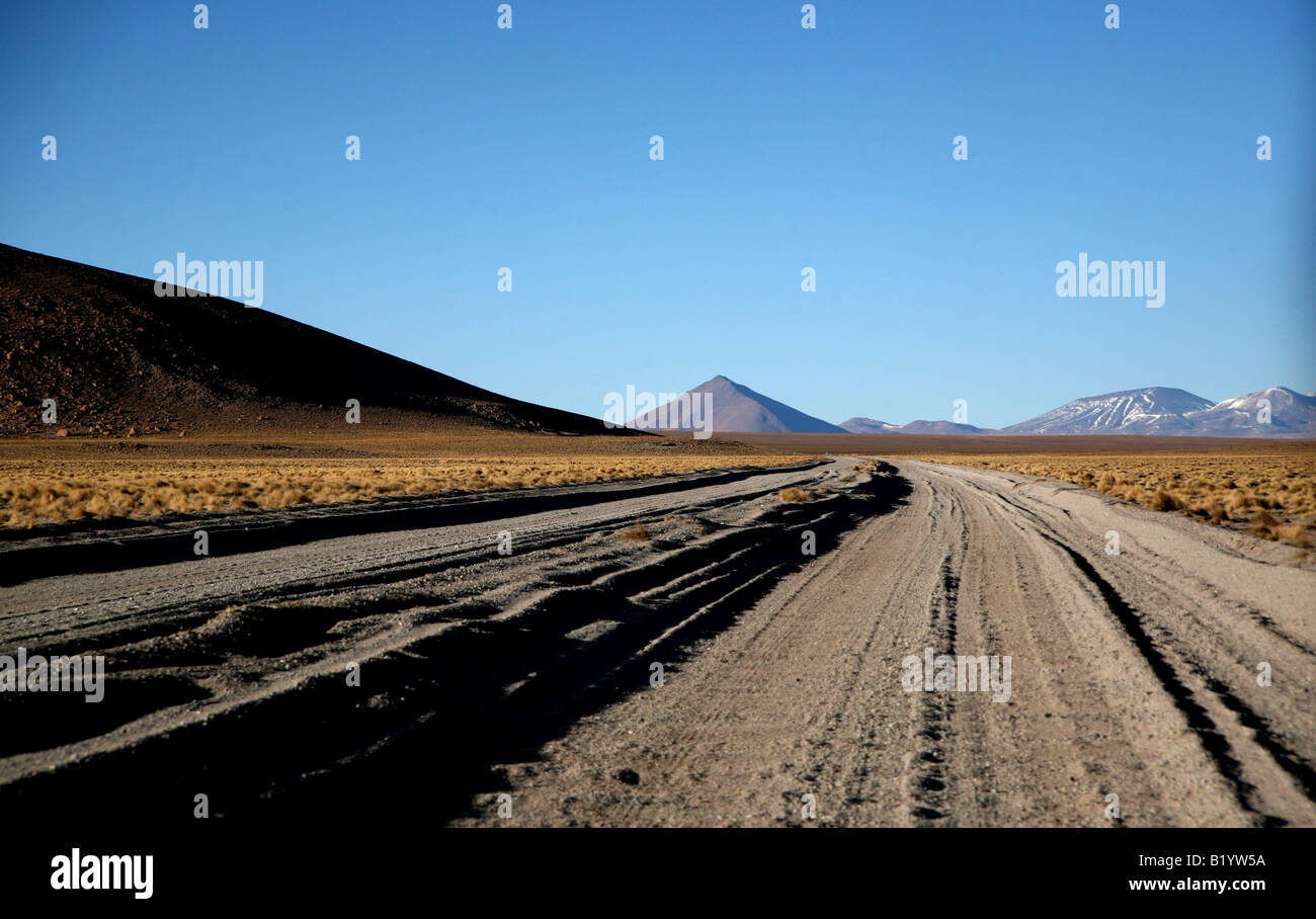 Desert road, Far South Western Bolivia Stock Photo - Alamy